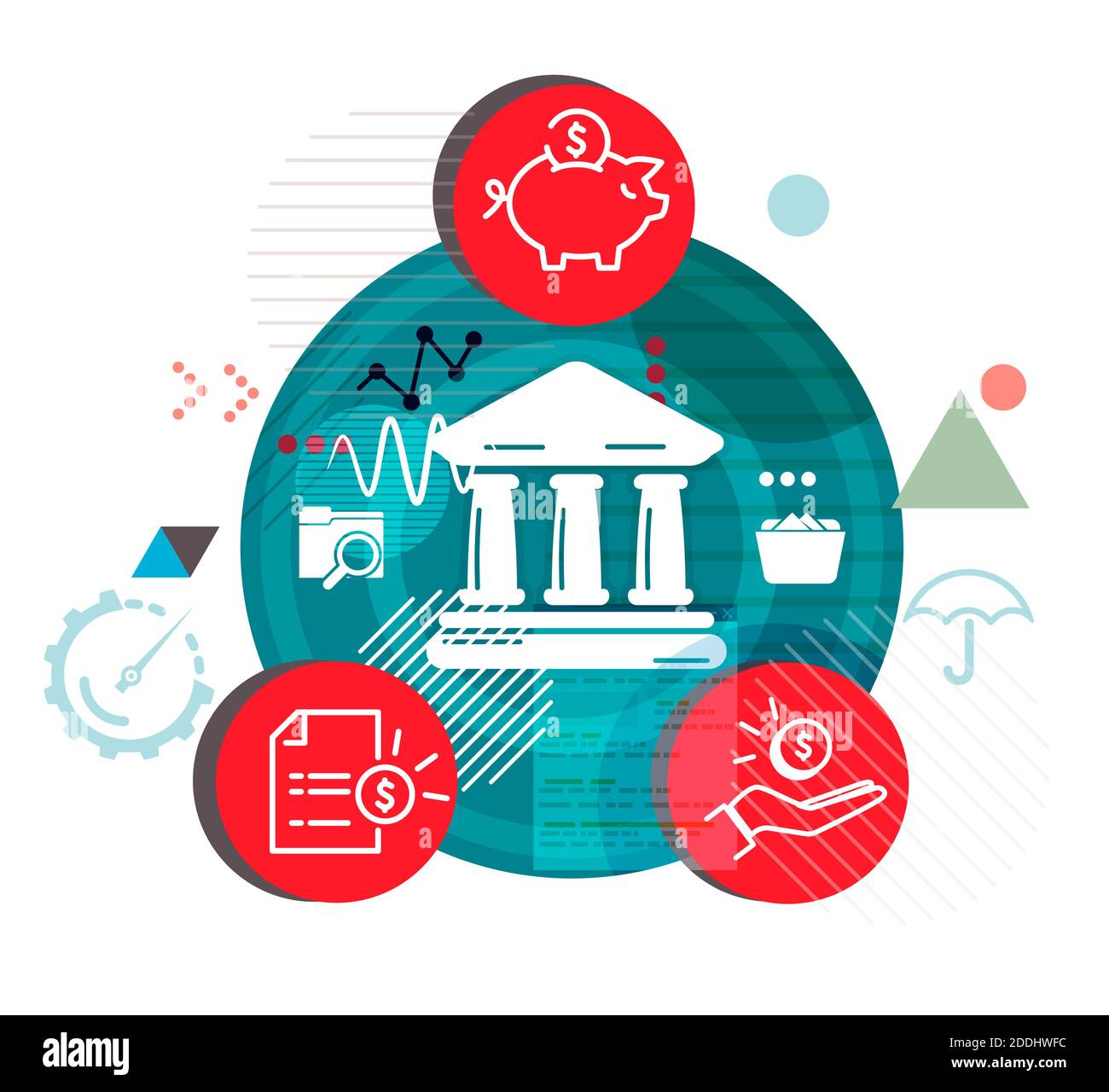 Banking shares Stock Vector Images - Alamy