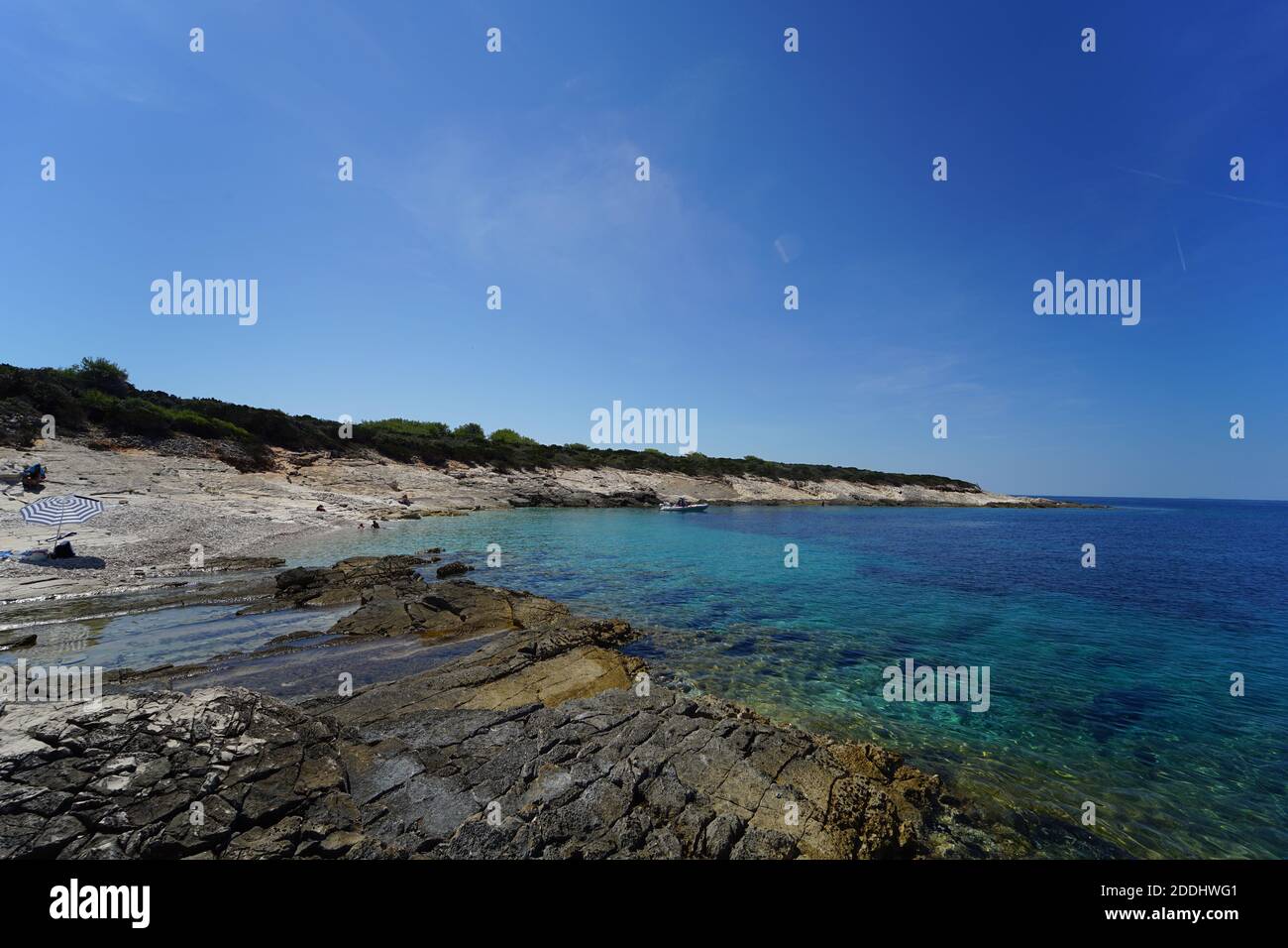 Beach on the island of Proizd, Adriatic Sea Stock Photo - Alamy