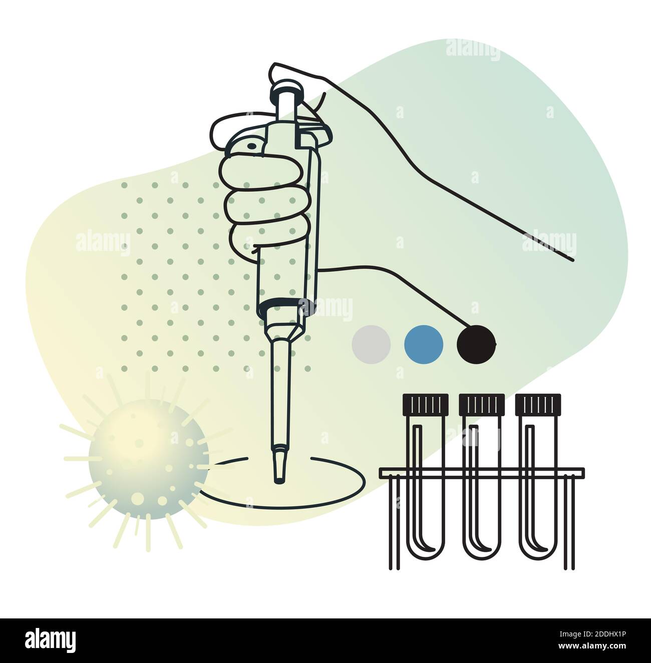 Micropipette vector vectors hi-res stock photography and images - Alamy