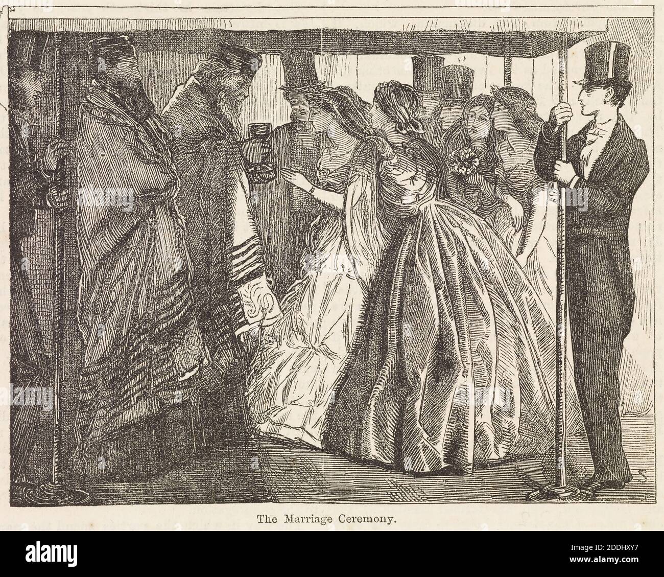 The Marriage Ceremony or Jewish Wedding Ceremony, Published, 1862 ...