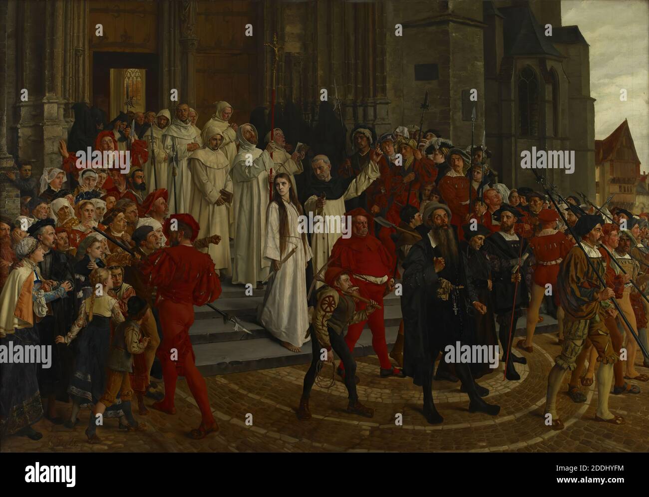 A Martyr Of The 16th Century, Johanna Van Santhoven, 1883 By Willem ...