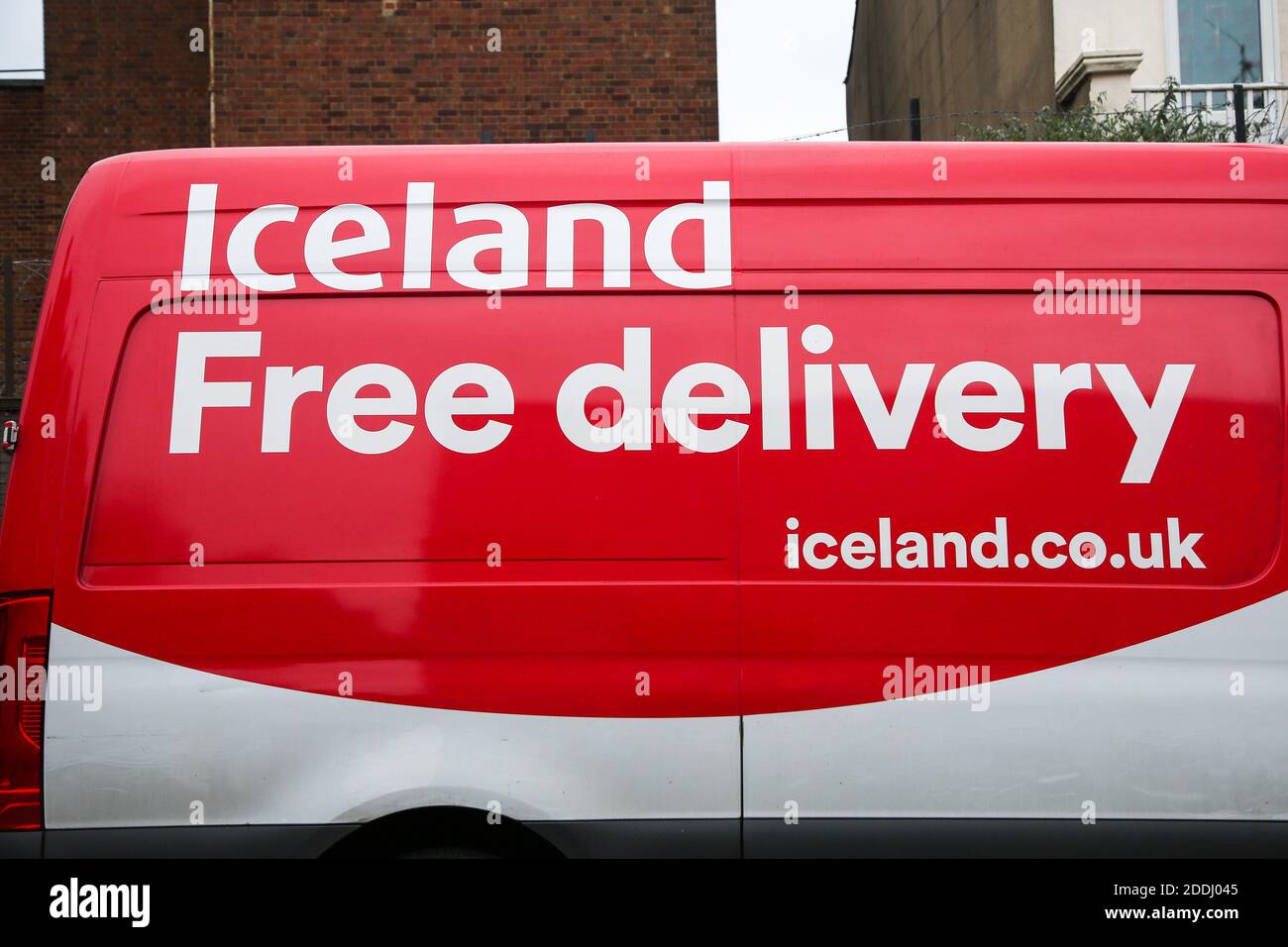 An Iceland delivery van seen parked on the road in London Stock Photo ...