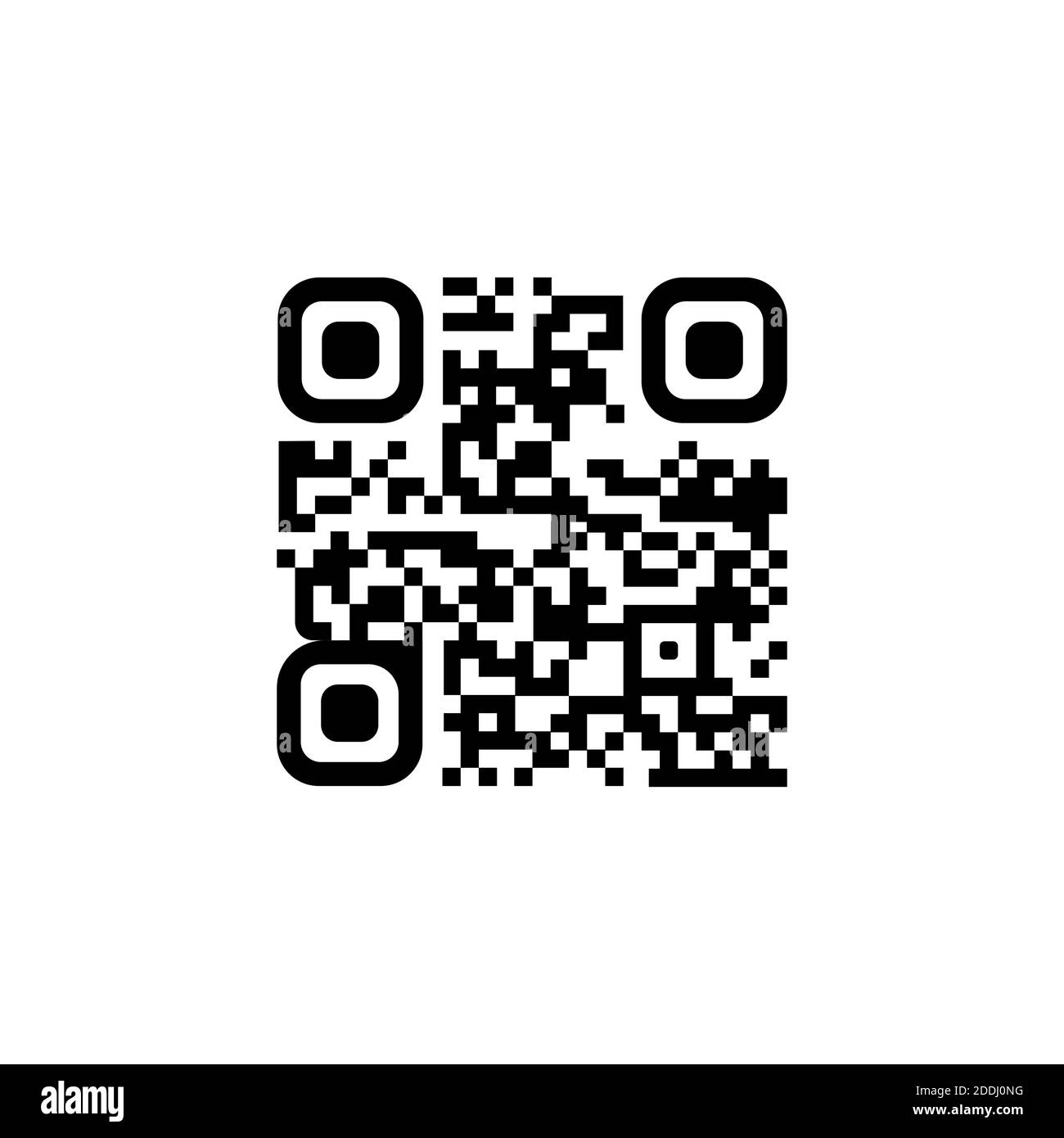 QR code icon. For smartphone scanning. Vector on isolated white ...