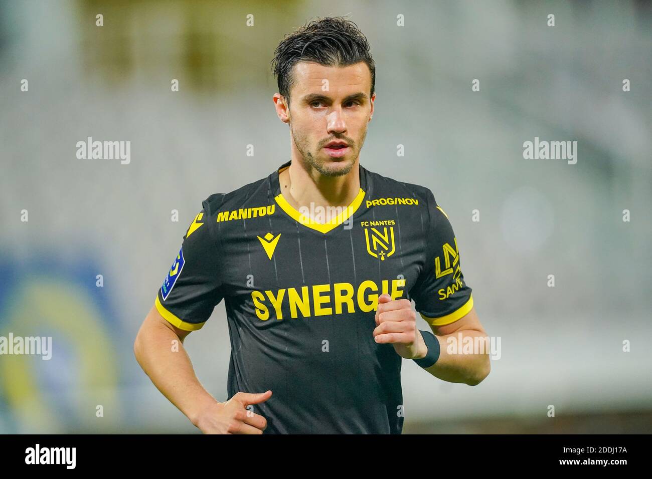 LENS, FRANCE - NOVEMBER 25: Sébastien Corchia of Nantes during the ...