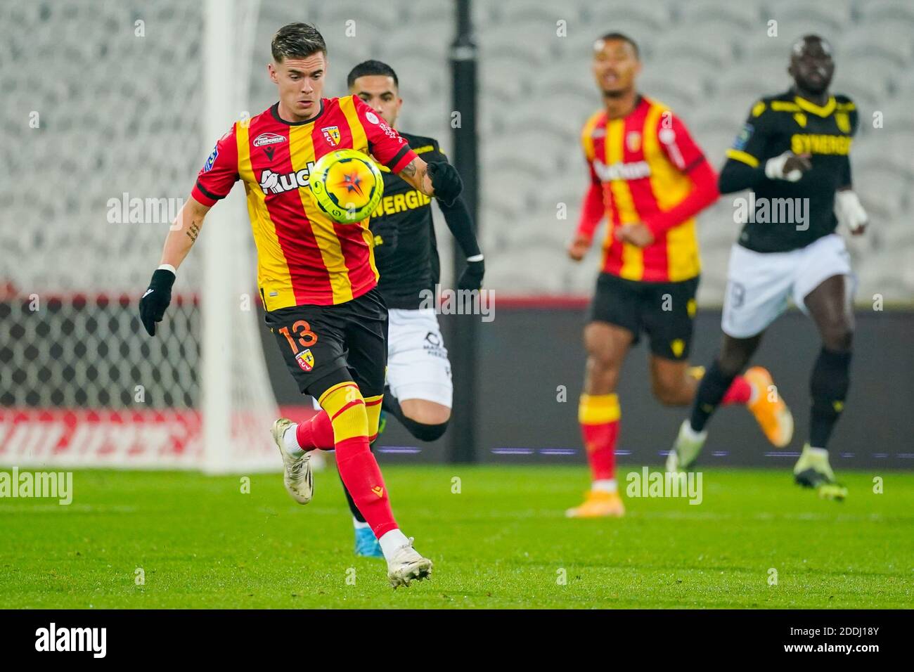 LENS, FRANCE - NOVEMBER 25: Clément Michelin of Lens during the Ligue 1 ...