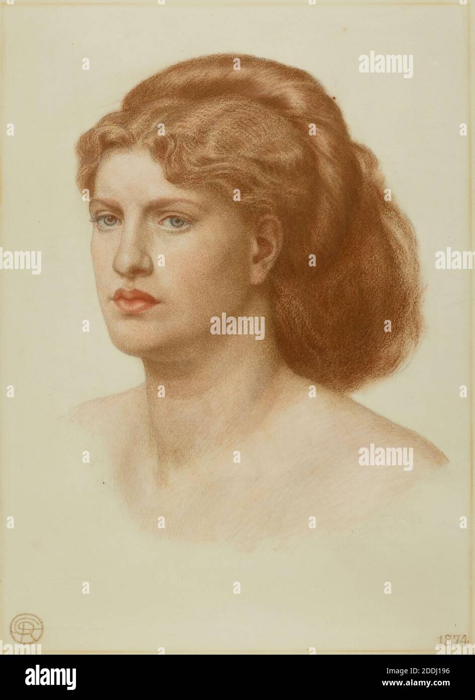 Portrait of Fanny Cornforth, Head and Shoulders, 1874 Dante Gabriel ...