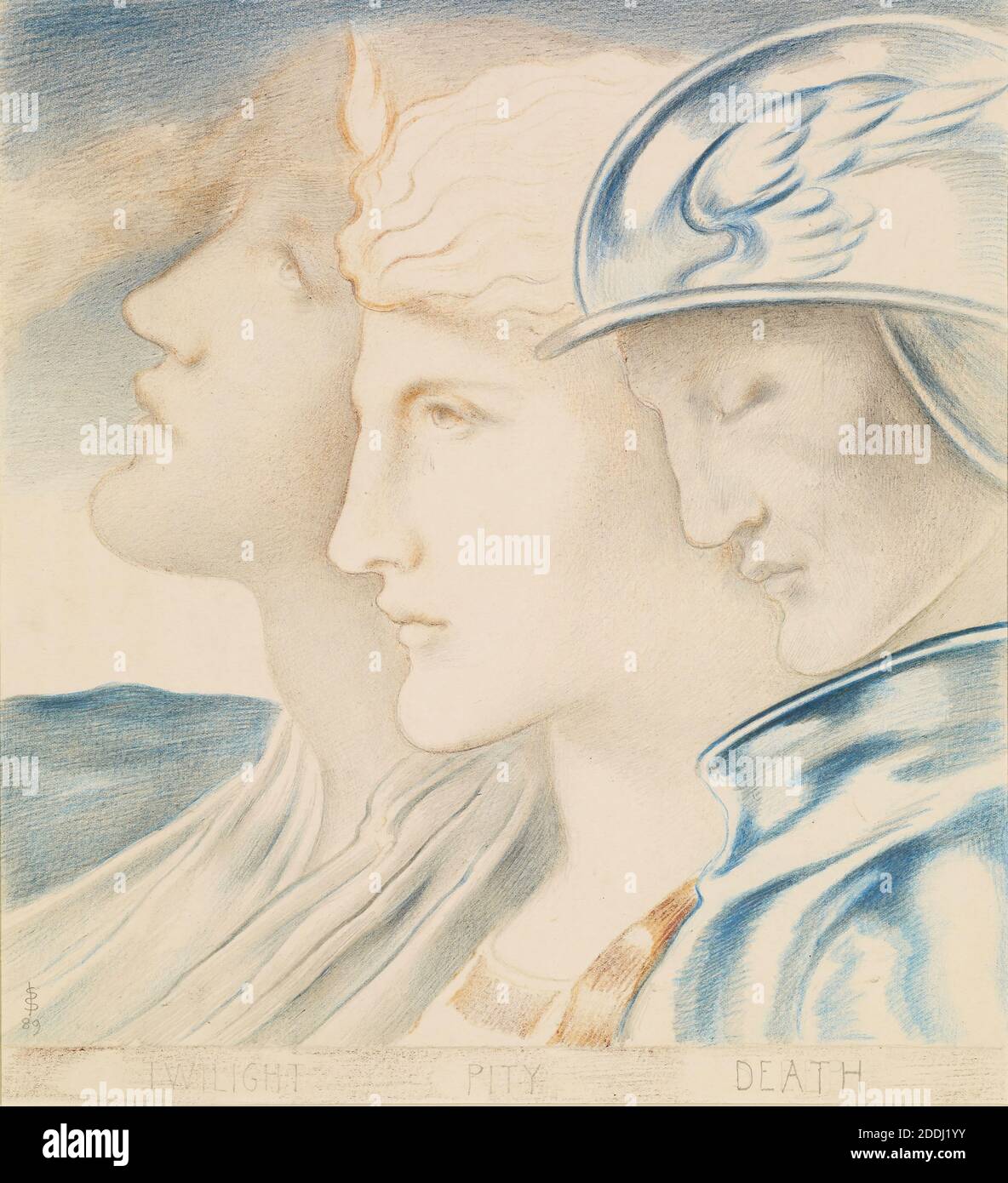 Twilight, Pity and Death, 1889, Artist: Simeon Solomon, Art Movement ...