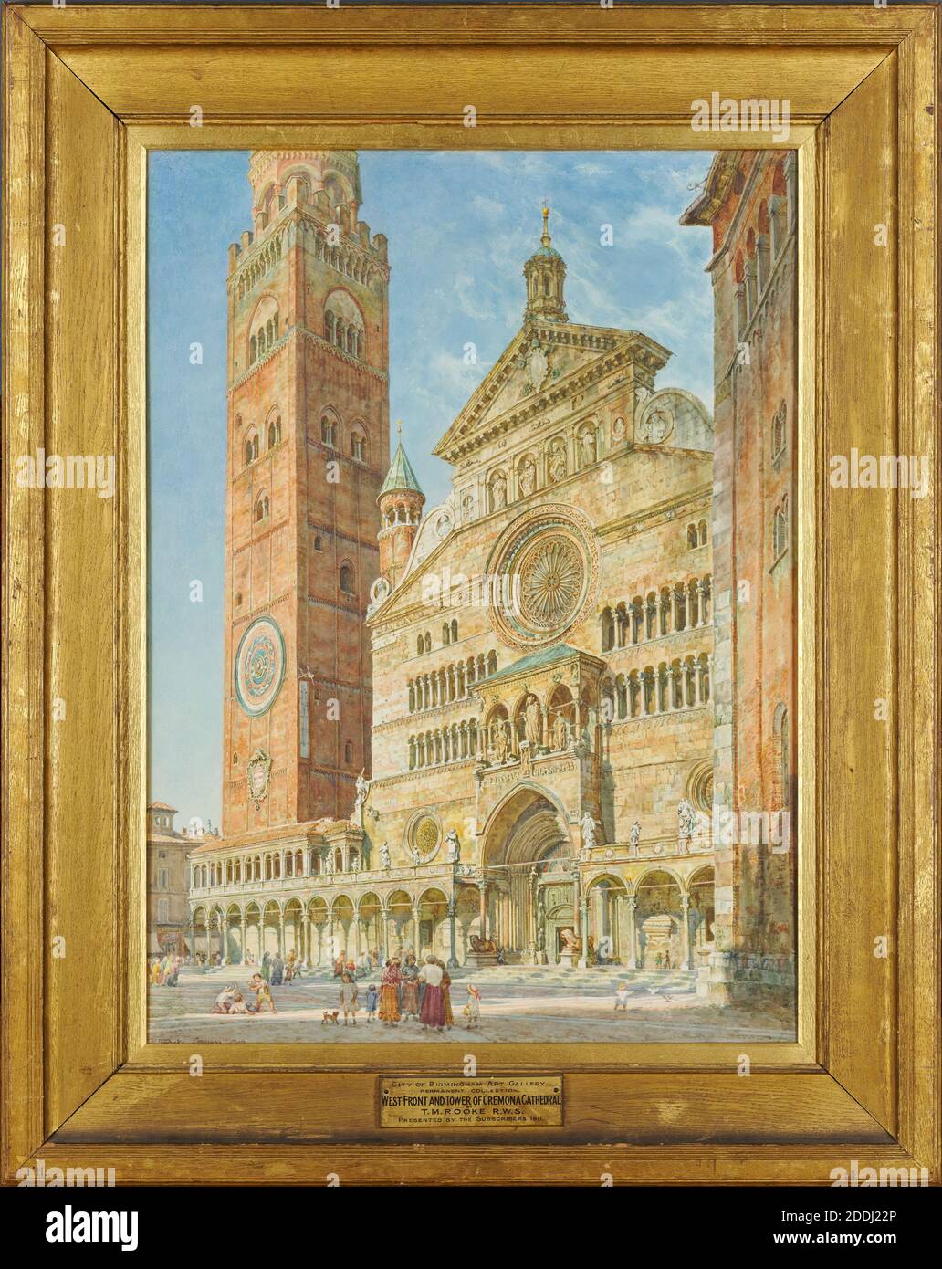 Cremona, West Front and Tower of Cathedral, Baptistry, 1910 Thomas ...