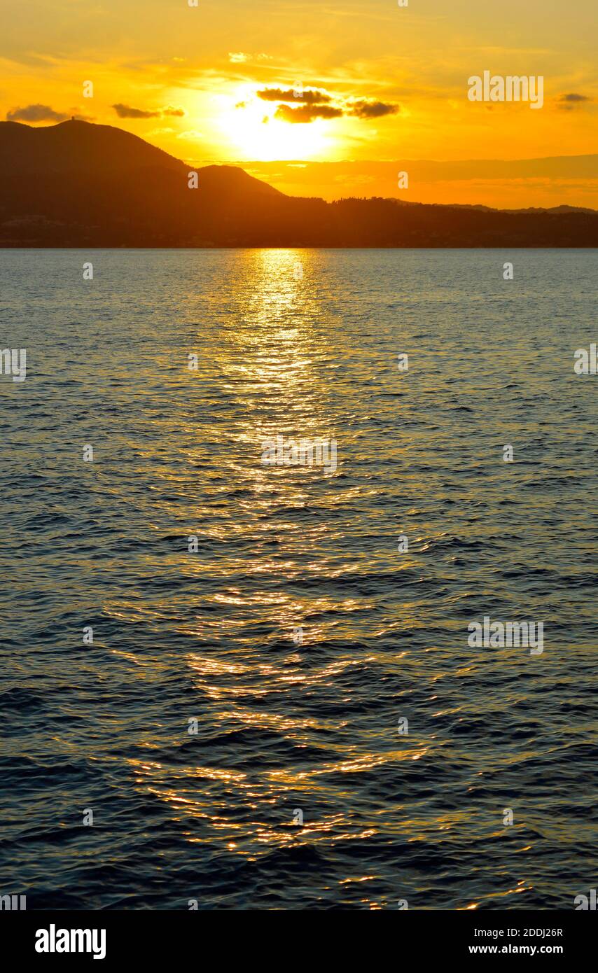 Corfu a beautiful sunset hi-res stock photography and images - Alamy