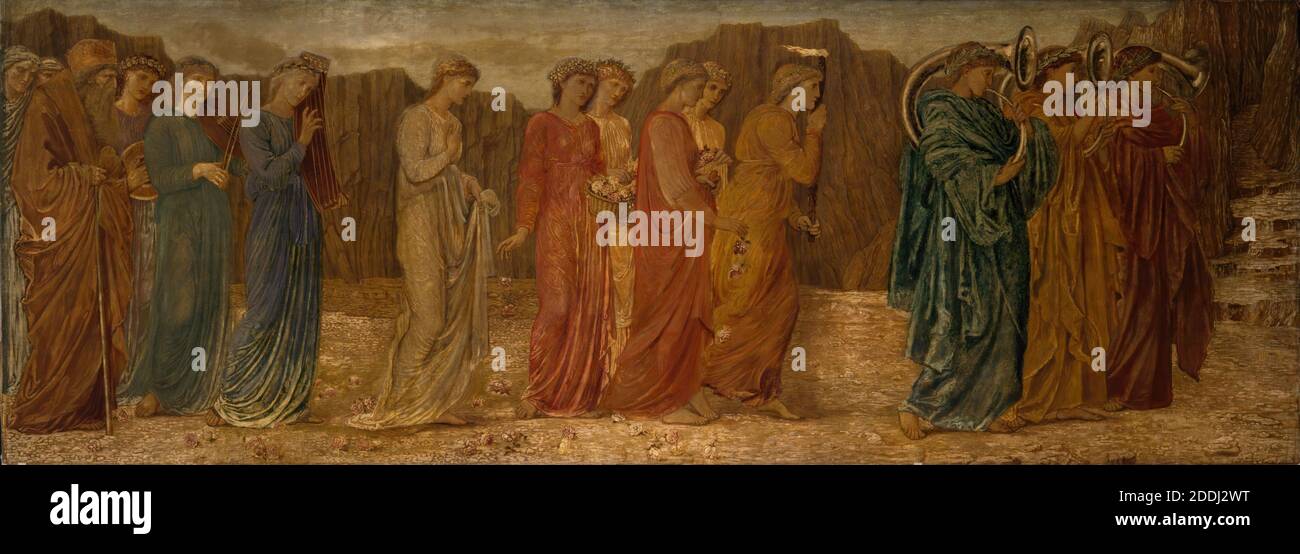 Cupid and Psyche, Palace Green Murals, The King and other Mourners ...