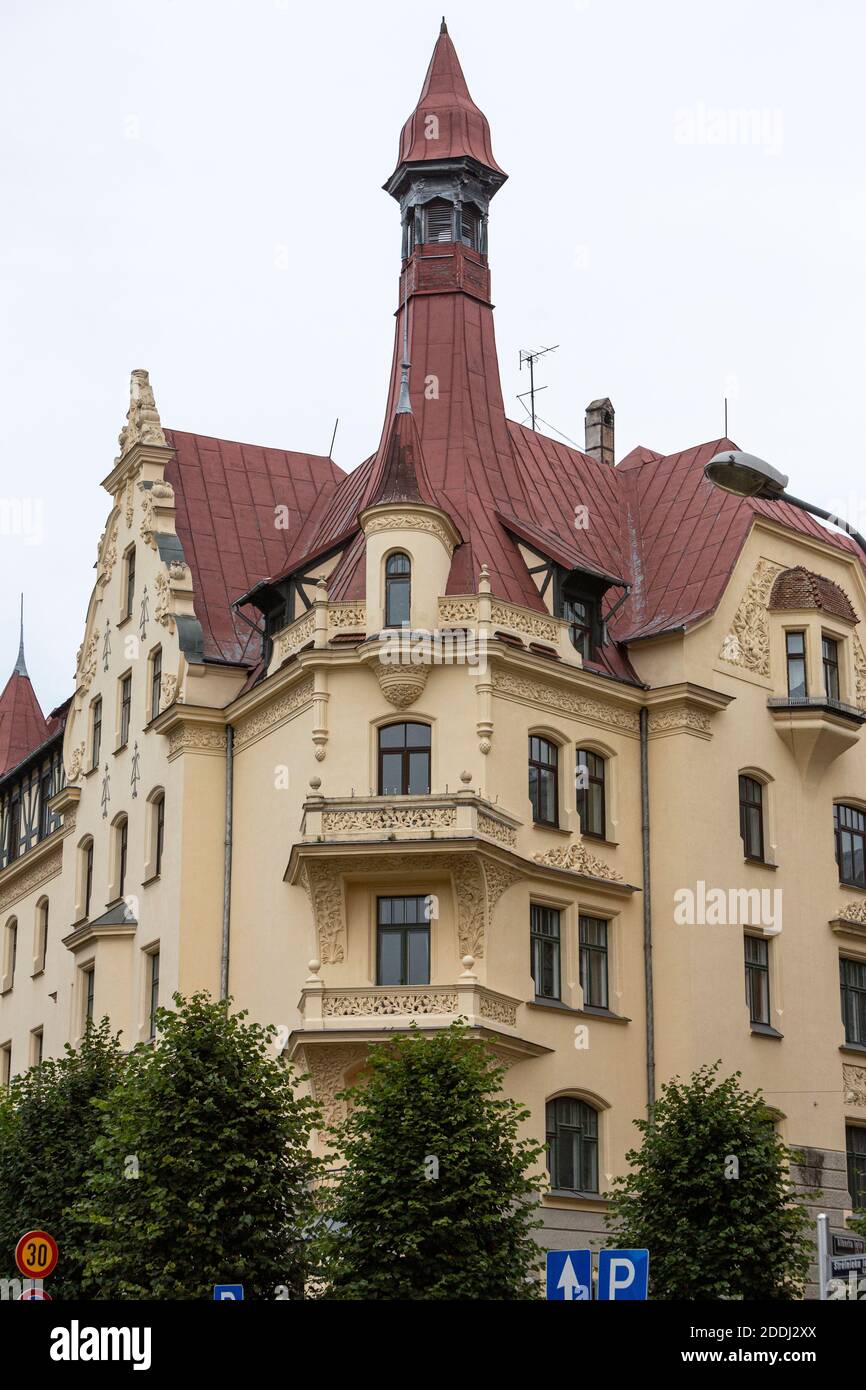 Alberta iela 12 - Art nouveau building by Konstantīns Pēkšēns and ...