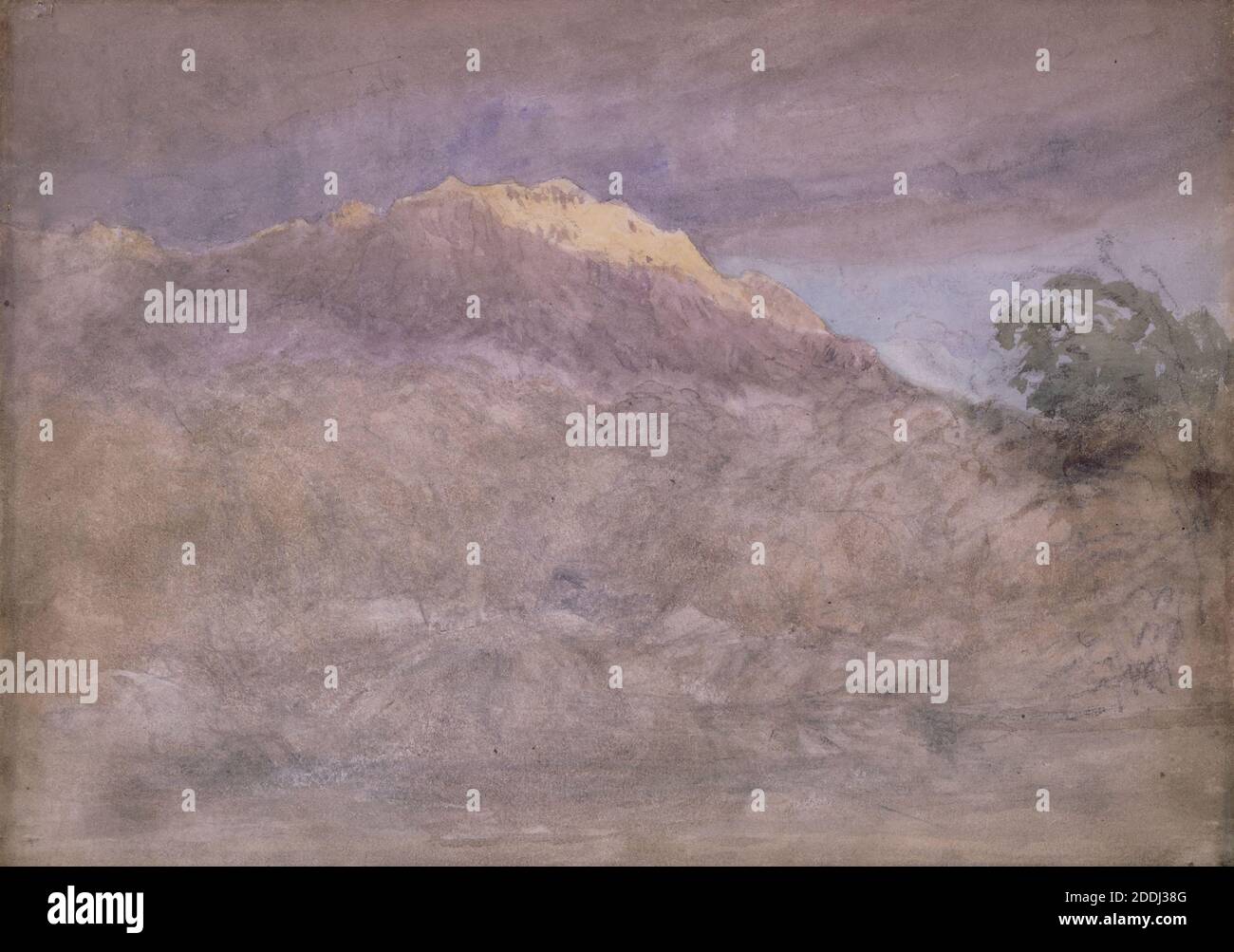 Landscape mountain sketch hi-res stock photography and images - Alamy