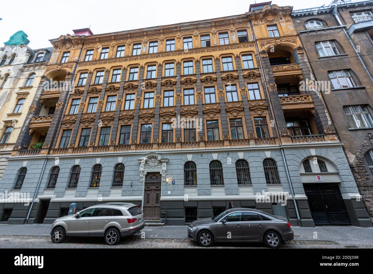 Alberta iela, Riga, Art Nouveau architecture, Latvia Stock Photo - Alamy