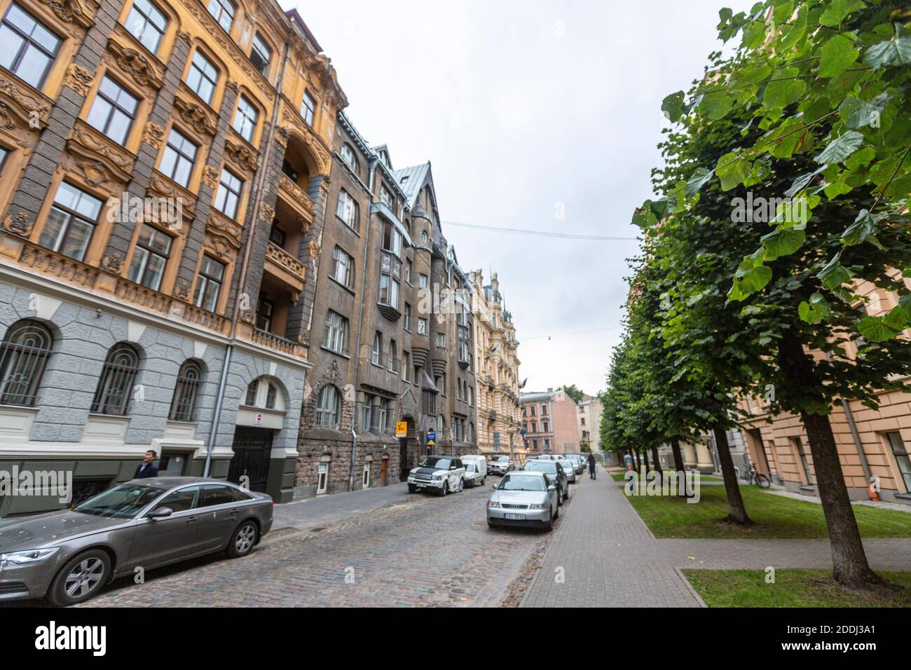 Alberta iela, Riga, Art Nouveau architecture, Latvia Stock Photo - Alamy