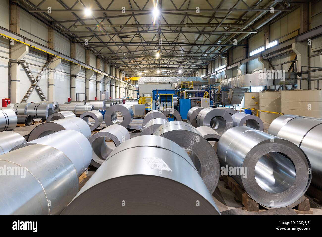 the interior metal manufacturing the view from the top Stock Photo - Alamy