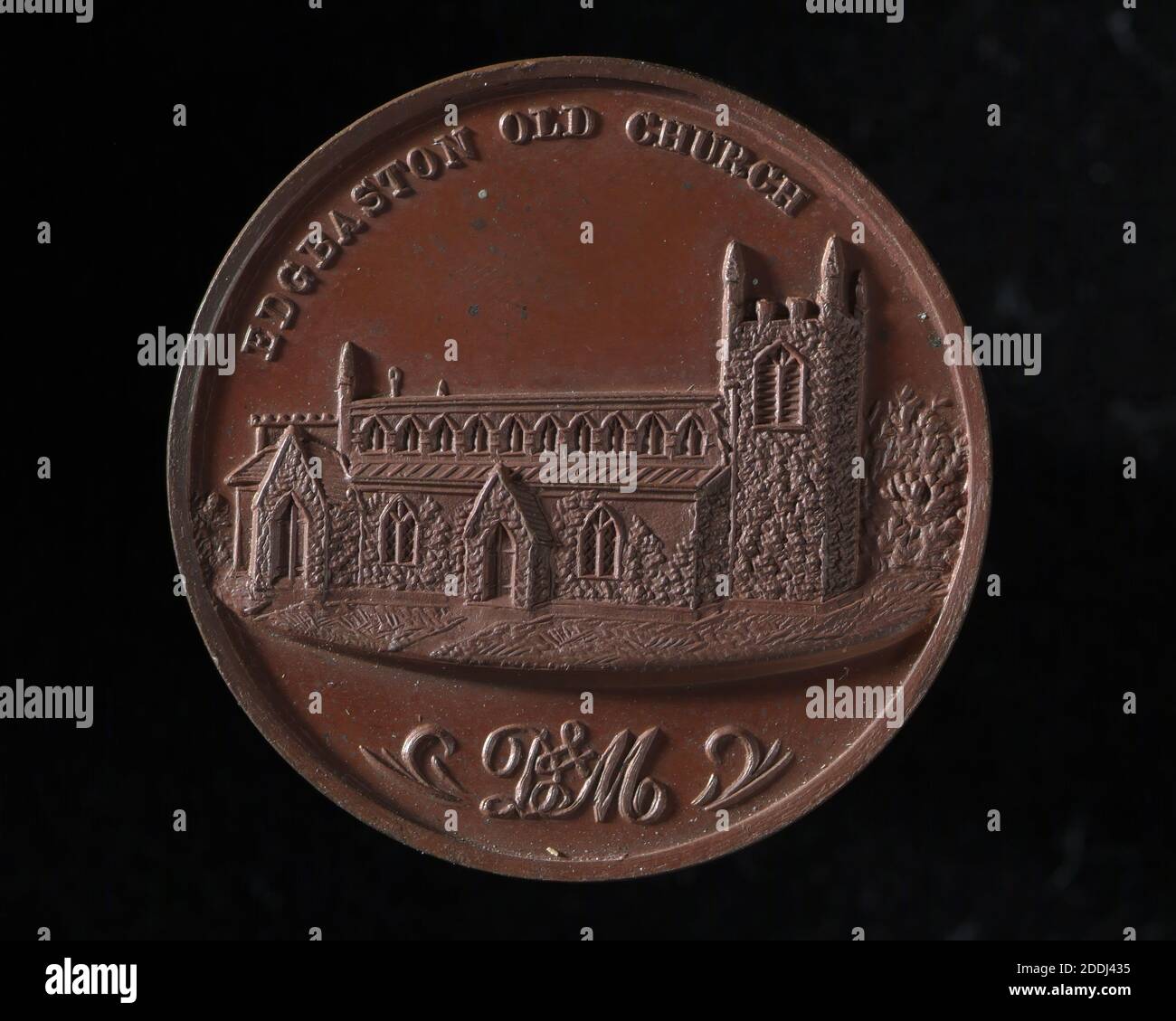 19th Century Birmingham Halfpenny Token, Edgbaston Old Church,1894 ...