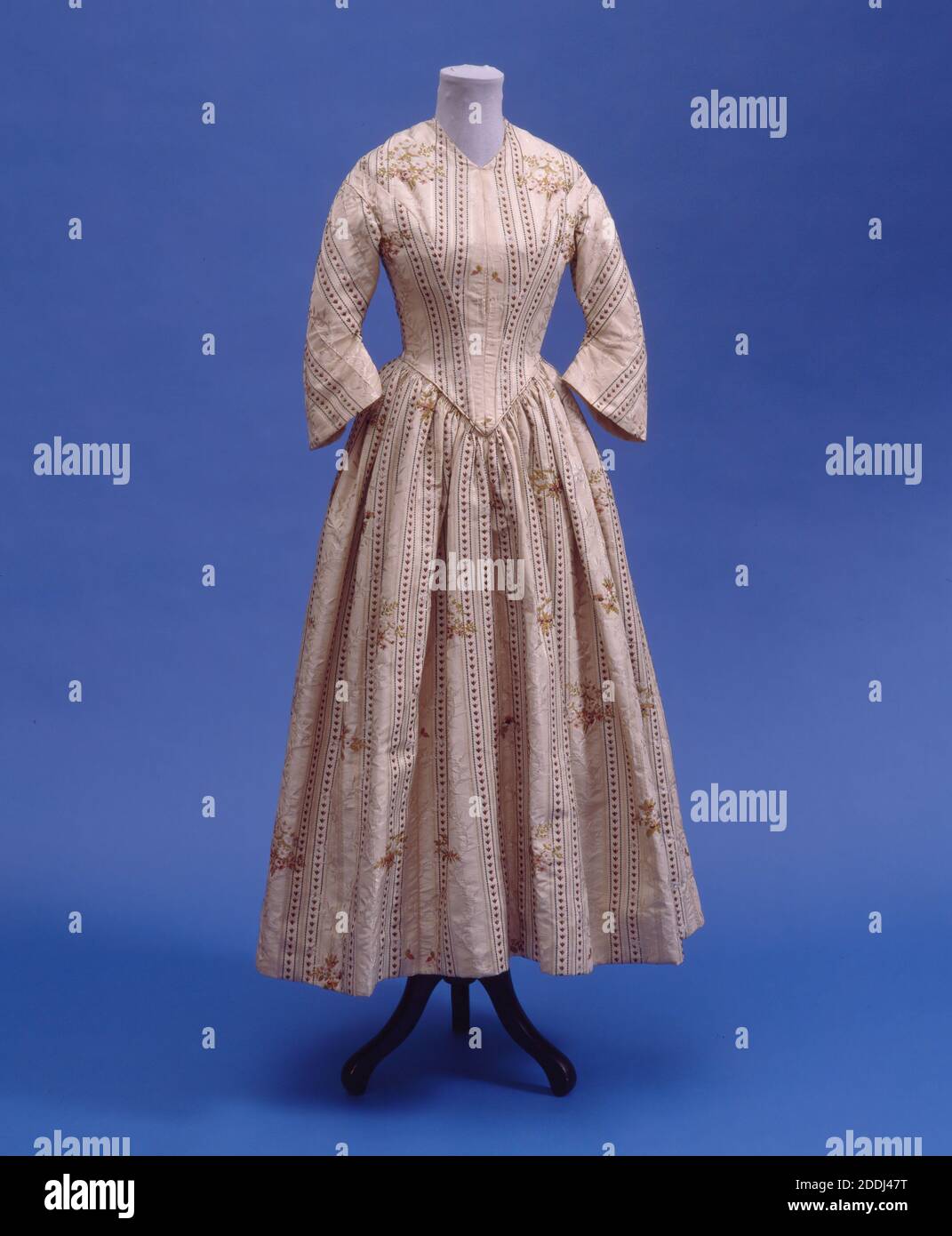 Woman's Brocade Dress, 1845, Brocaded silk & taffeta, Applied Arts ...