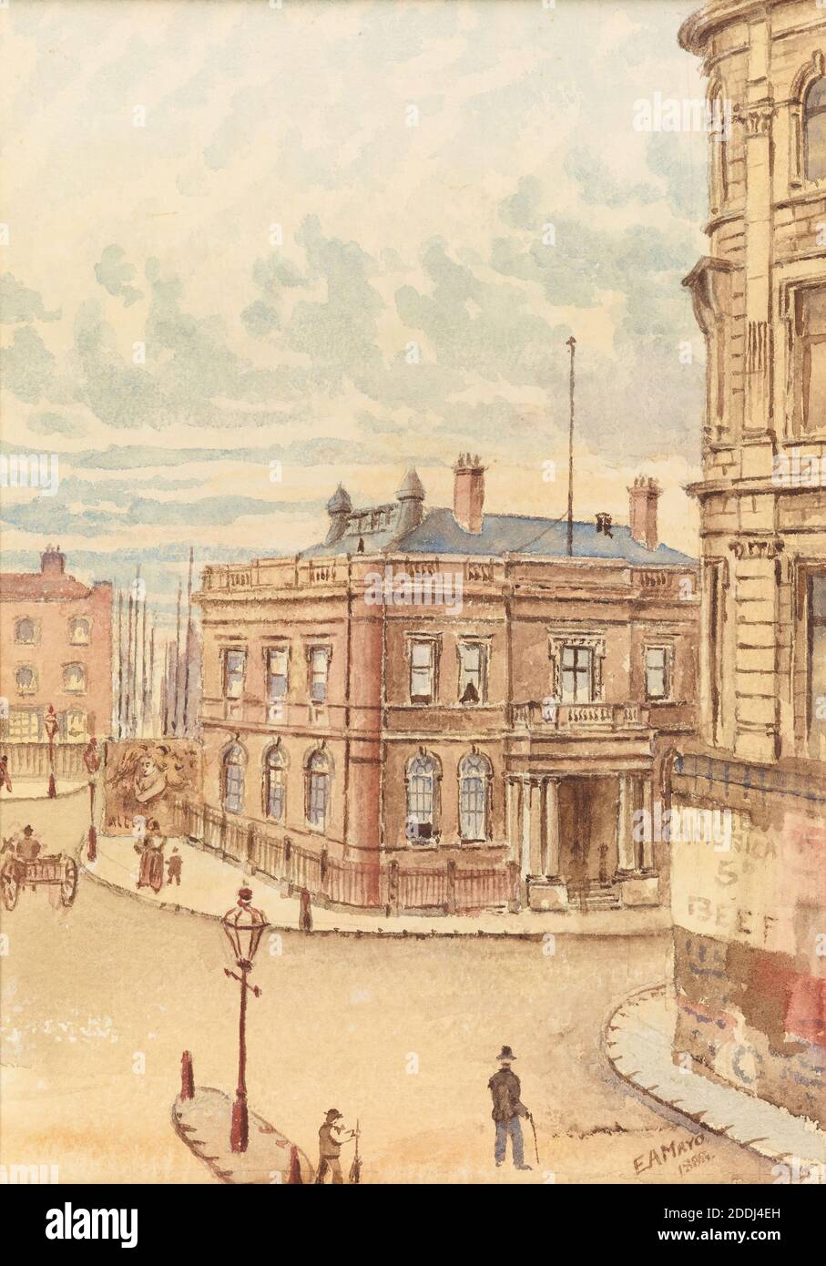 Watercolour edmund street birmingham hi-res stock photography and ...