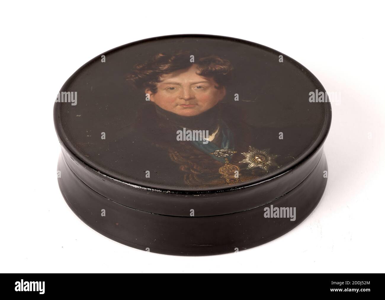 Portrait of King George IV,1822, Samuel Raven, Snuff box Stock Photo ...