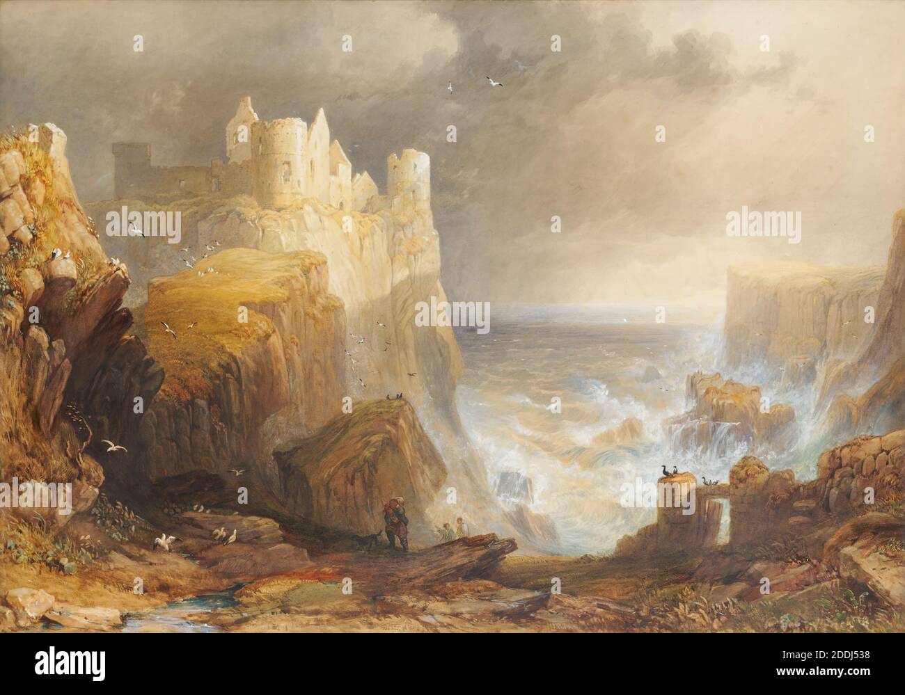 Dunluce Castle, County Antrim, Ireland, 1839 Henry Gastineau (d.1876 ...