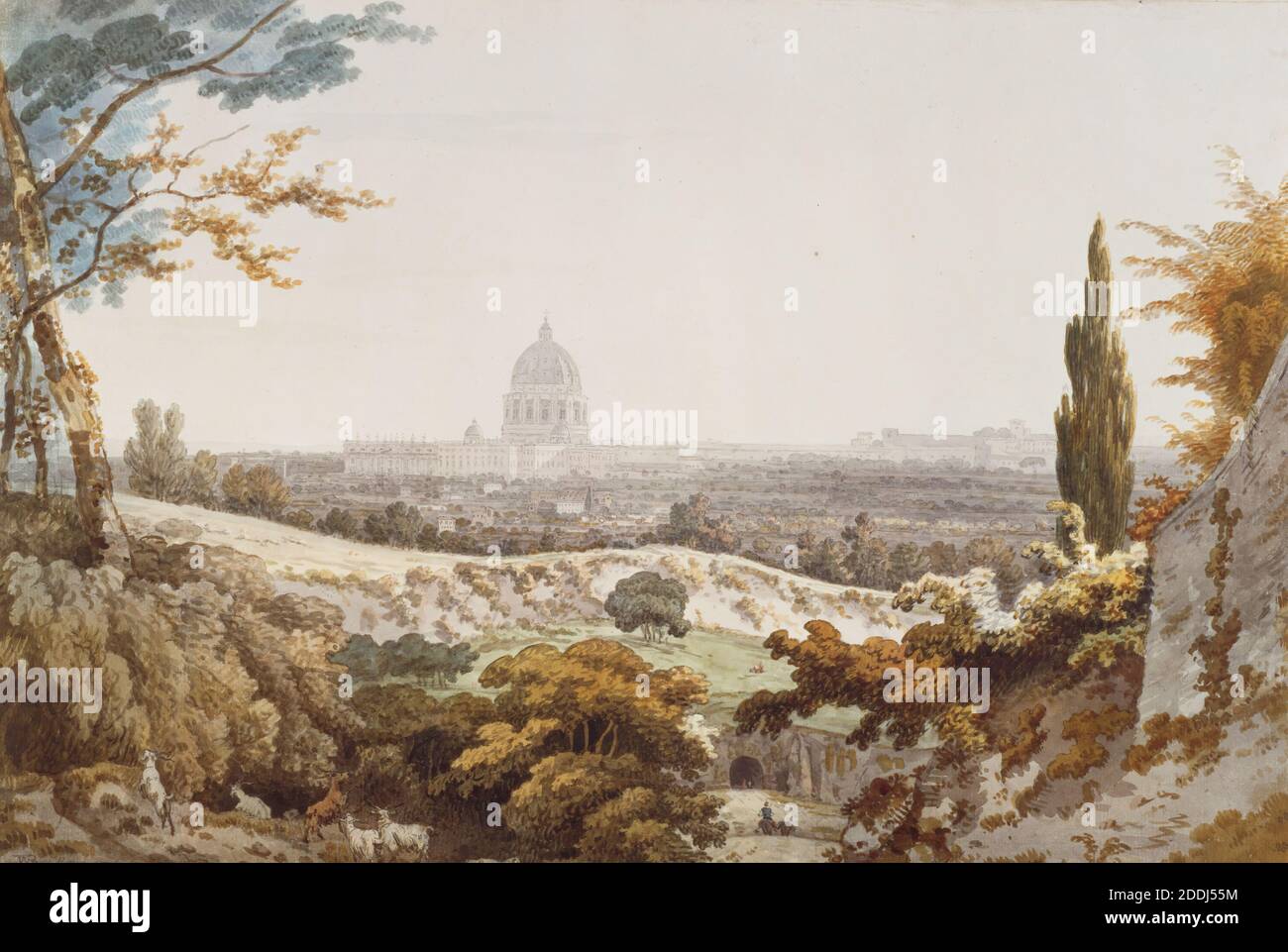 View Of Saint Peter's, Rome, 1776 William Pars, Landscape, Watercolour ...