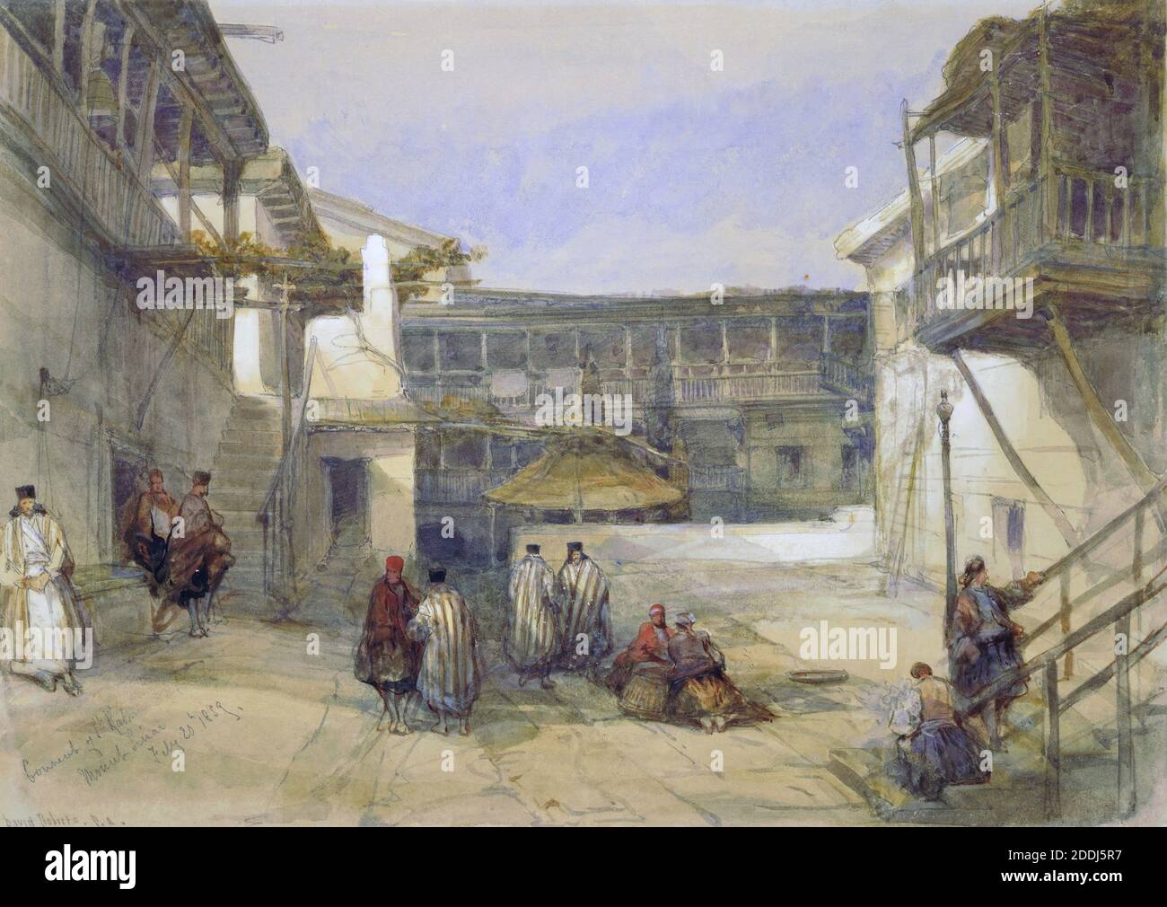 St Catherine's Convent, Mount Sinai, Holy Land, 1839 David Roberts ...