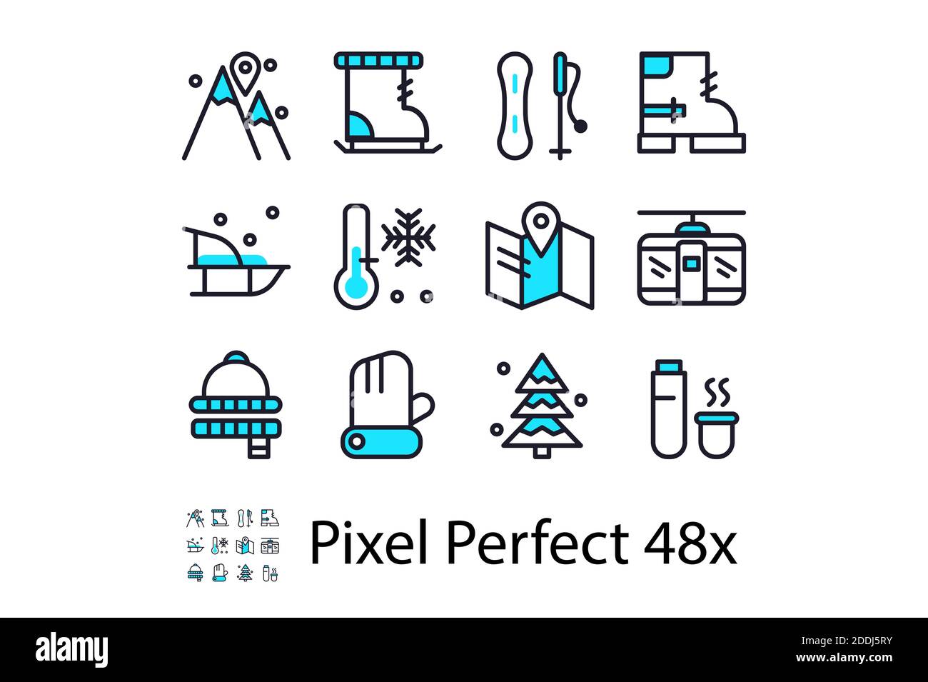 Thermos winter Stock Vector Images - Alamy