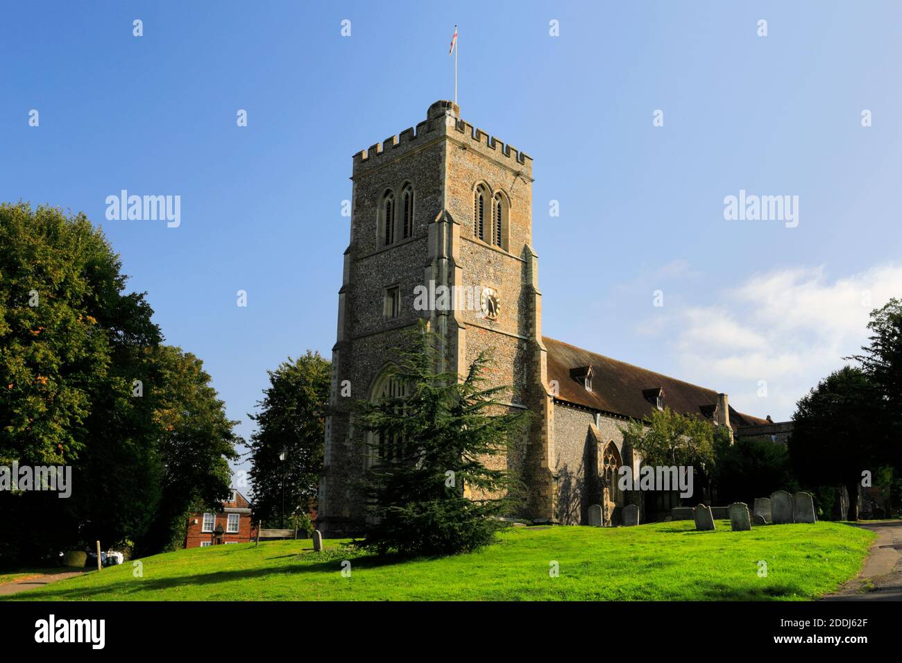 St Etheldredas Church, Hatfield town, Hertfordshire County, England ...
