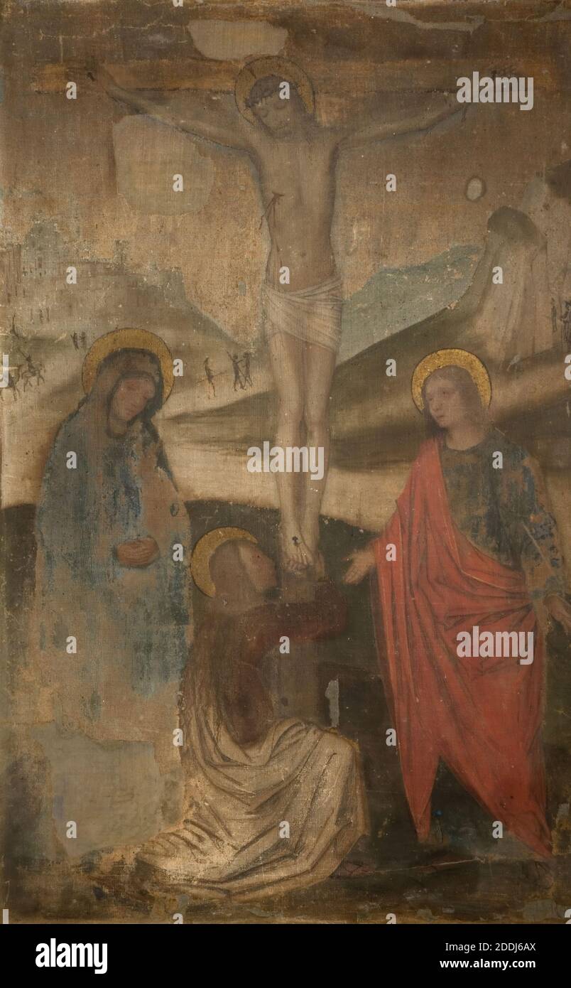 The Crucifixion with Virgin, St John and Magdalen, 1470-1523 By Ambrogio Fossano Borgognone ...