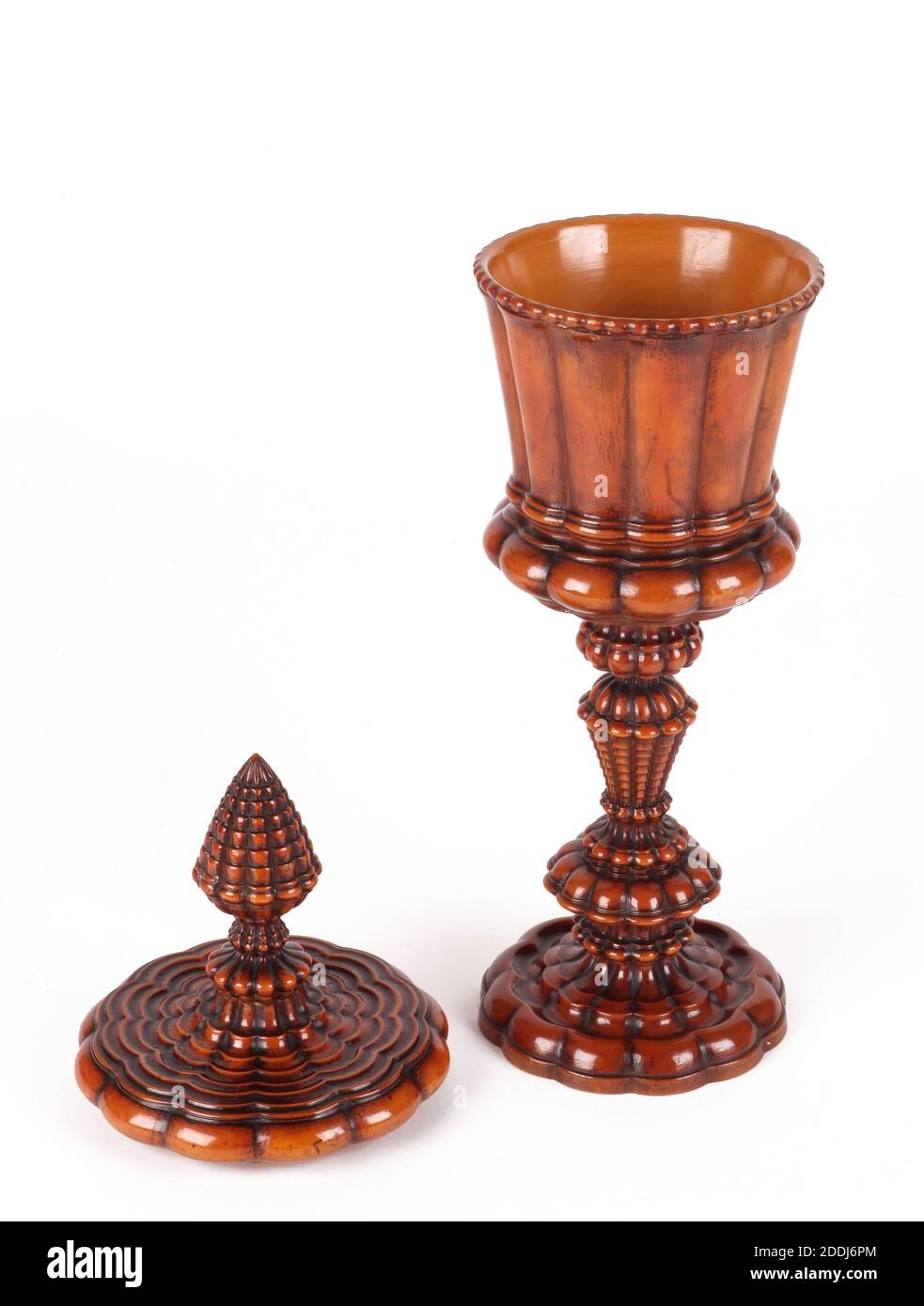 Standing Cup and Cover, 1600-1700. Boxwood standing cup and cover ...