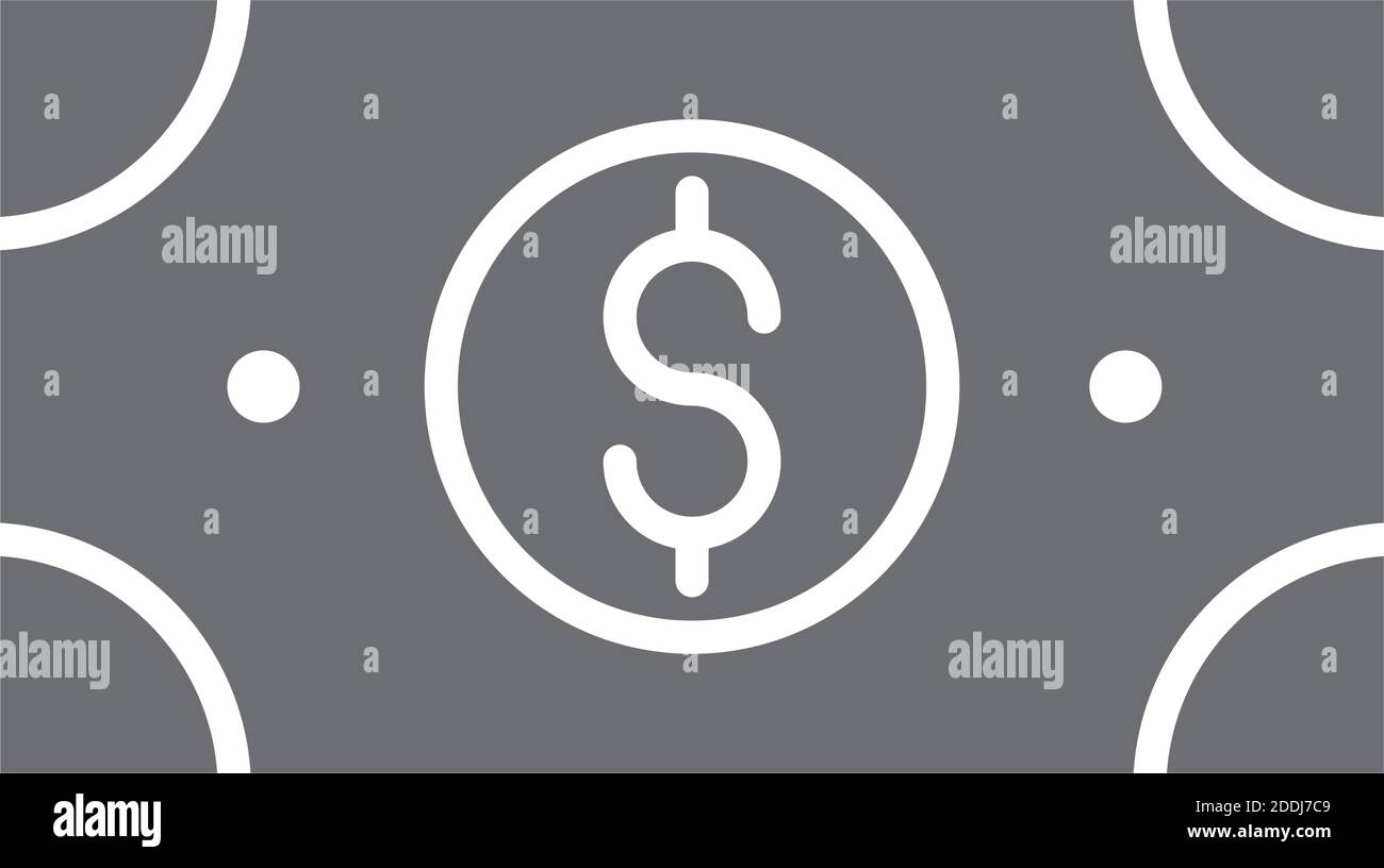 money banknote currency in silhouette style icon vector illustration ...