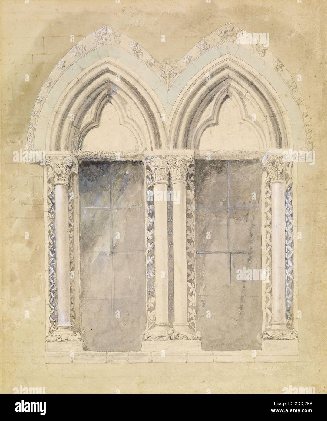Design for a Window, Oxford University Museum, 1855 Artist: John Ruskin ...