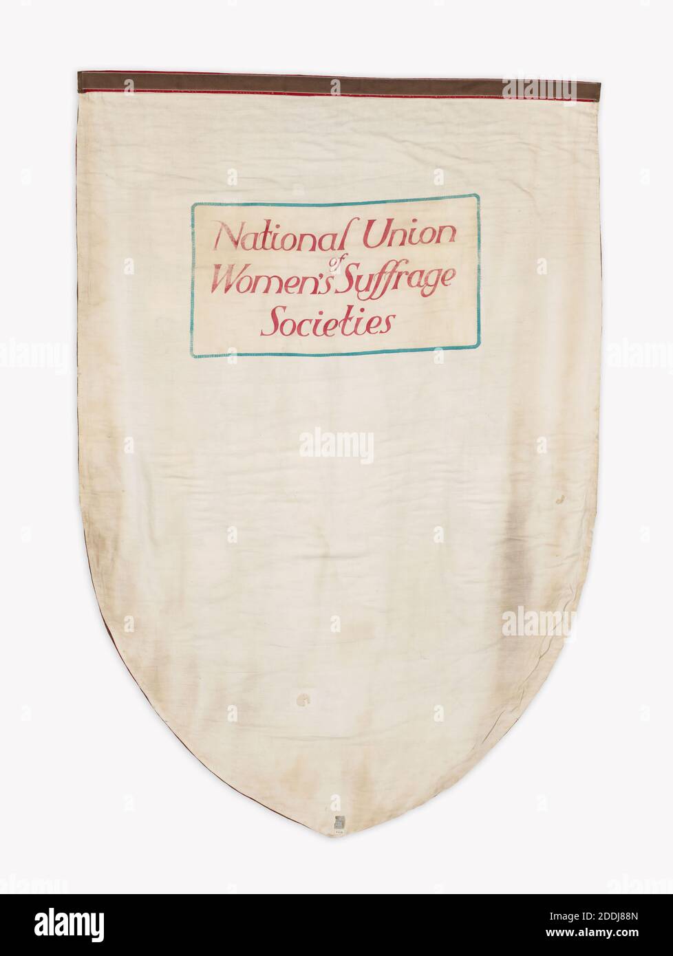 Suffragist Banner, West Midland Federation, 1912, Shield-shaped banner ...