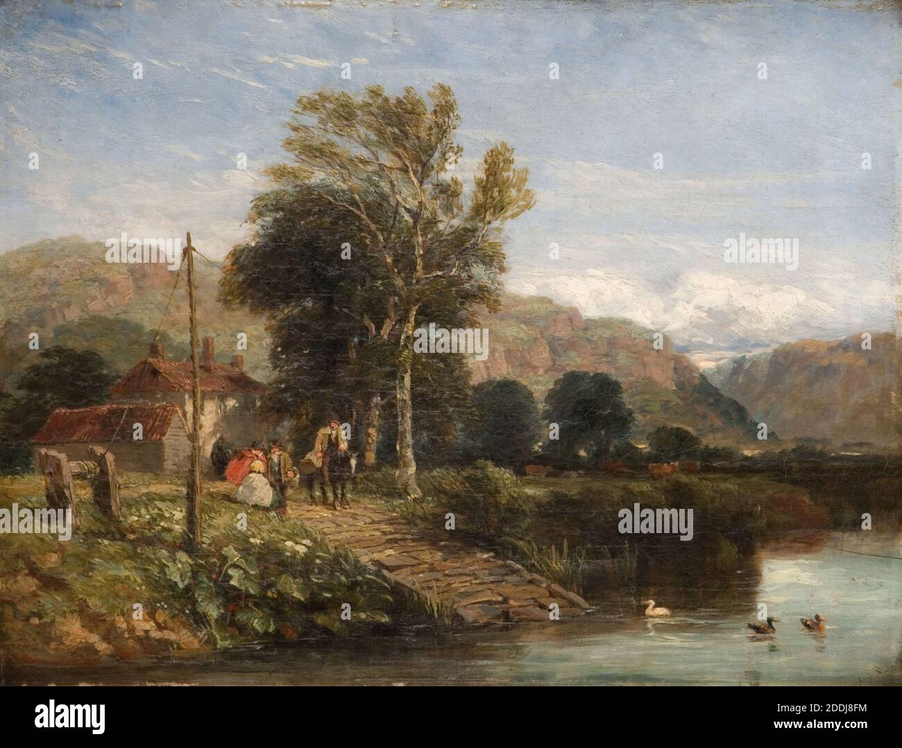 Waiting for the Ferry, 1845 By David Cox, Landscape, Oil Painting ...
