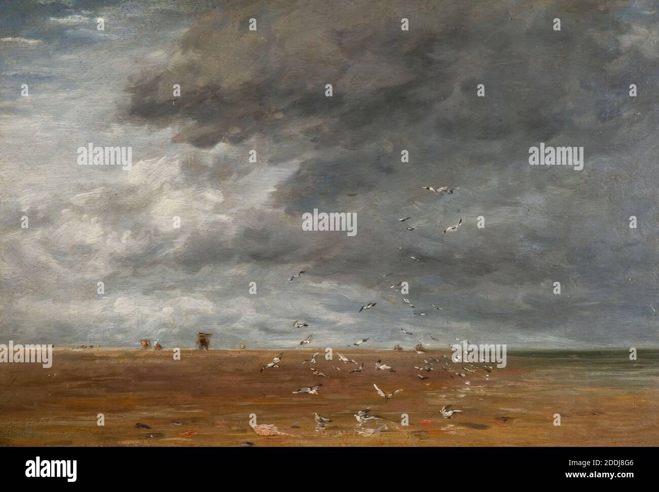 On the Sands, 1851 By David Cox, Landscape, Oil Painting, English ...