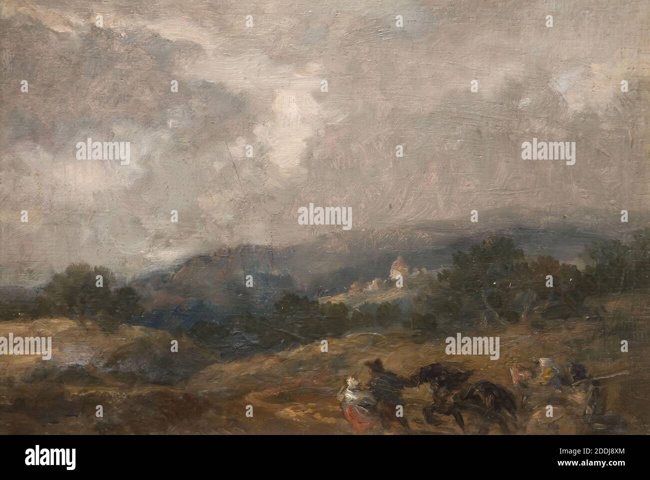 Landscape Sketch, 1877 By Sir John Gilbert, Landscape, Oil Painting ...