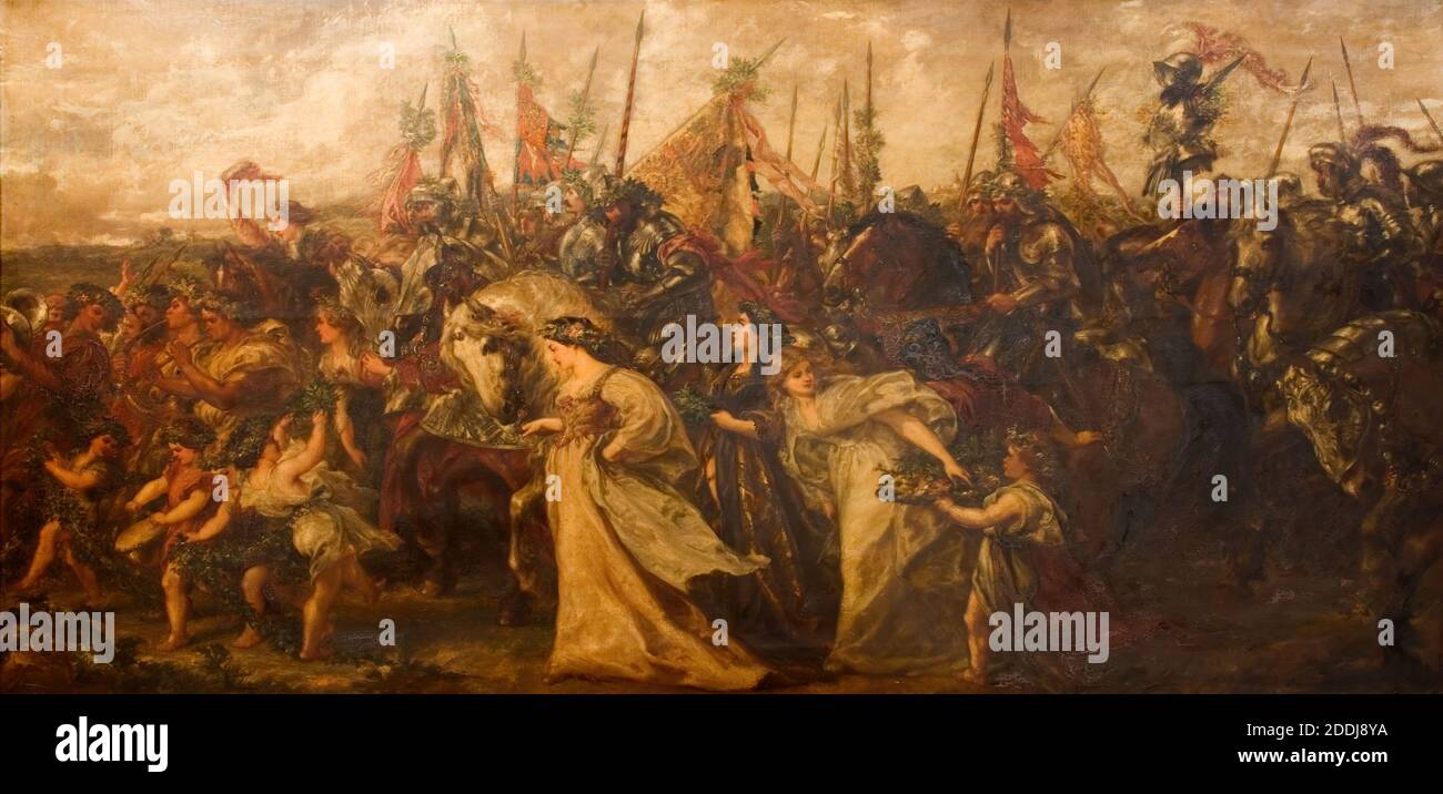 Paintings Of Knights In Battle