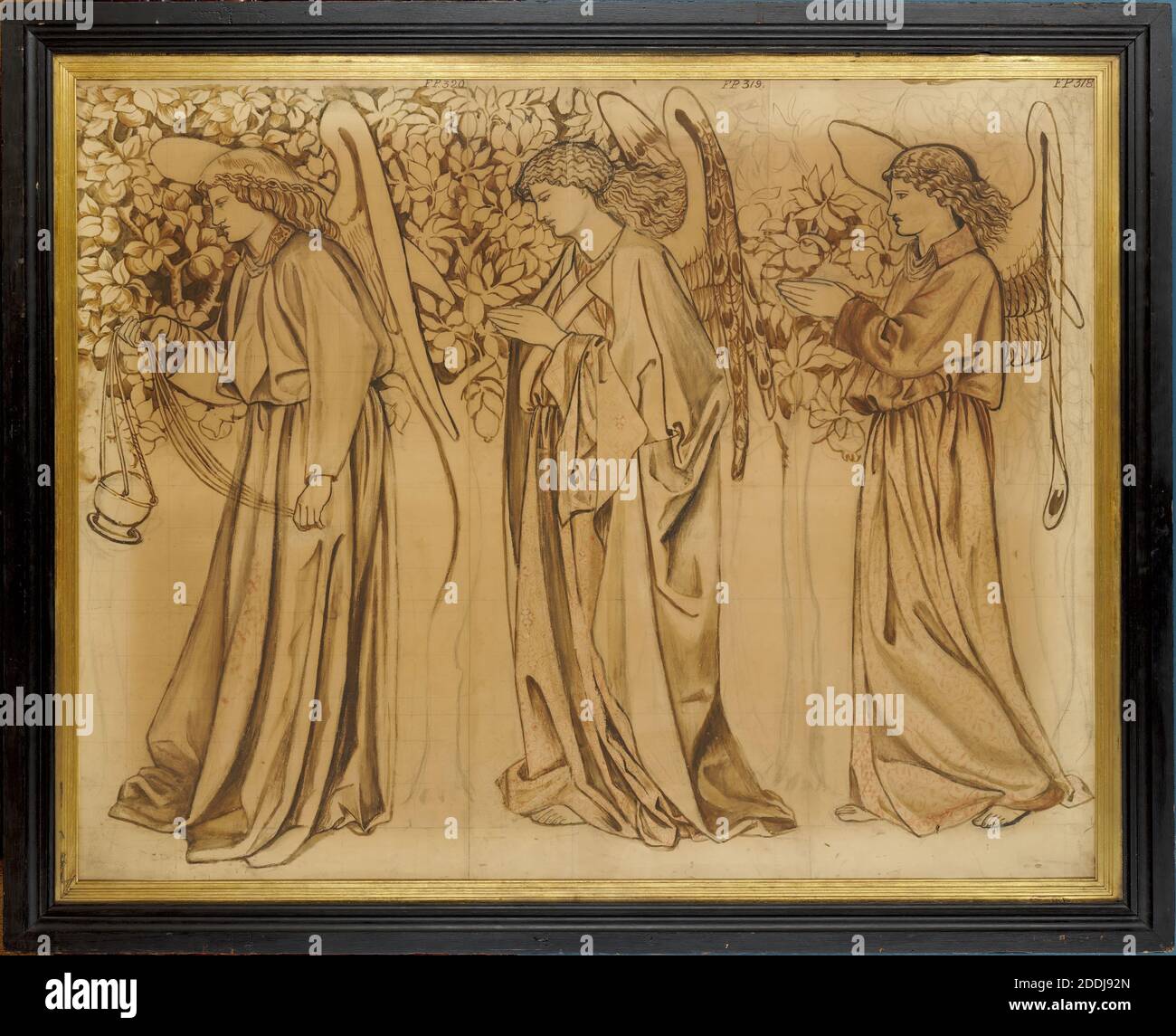 Tile Design, Processing Angels, 1866 William Morris (d.1896), Art ...