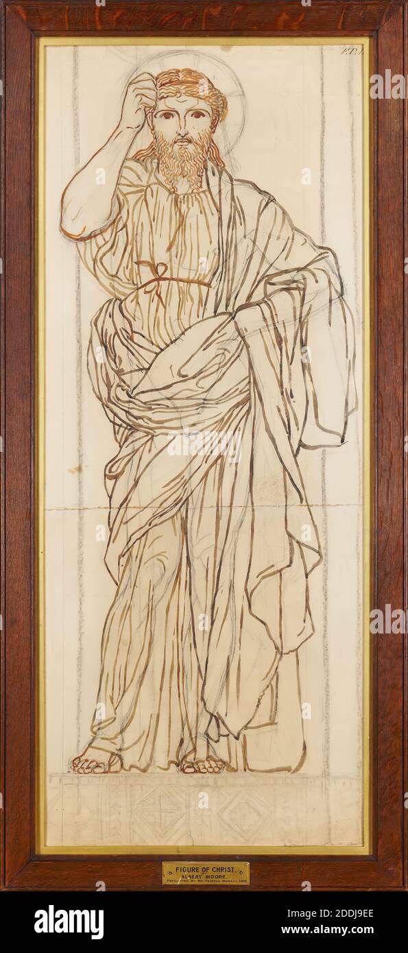 Full Length Figure of Christ, 1850 Albert Joseph Moore (d.1893), Art ...