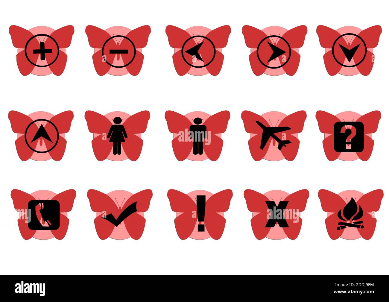 Ribbon set in various Cut Out Stock Images & Pictures - Alamy