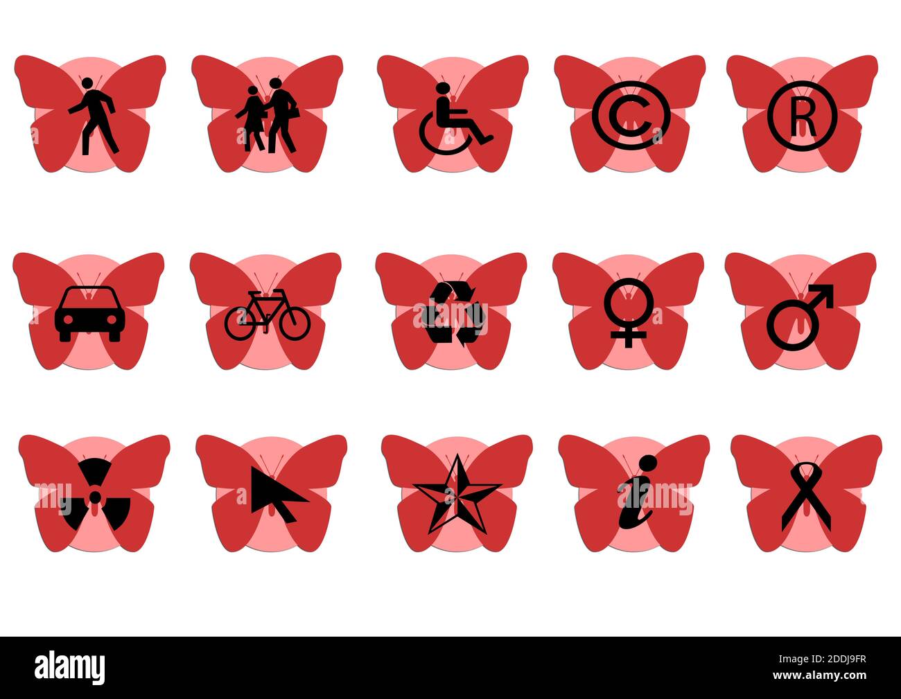 Butterfly in web Cut Out Stock Images & Pictures - Alamy