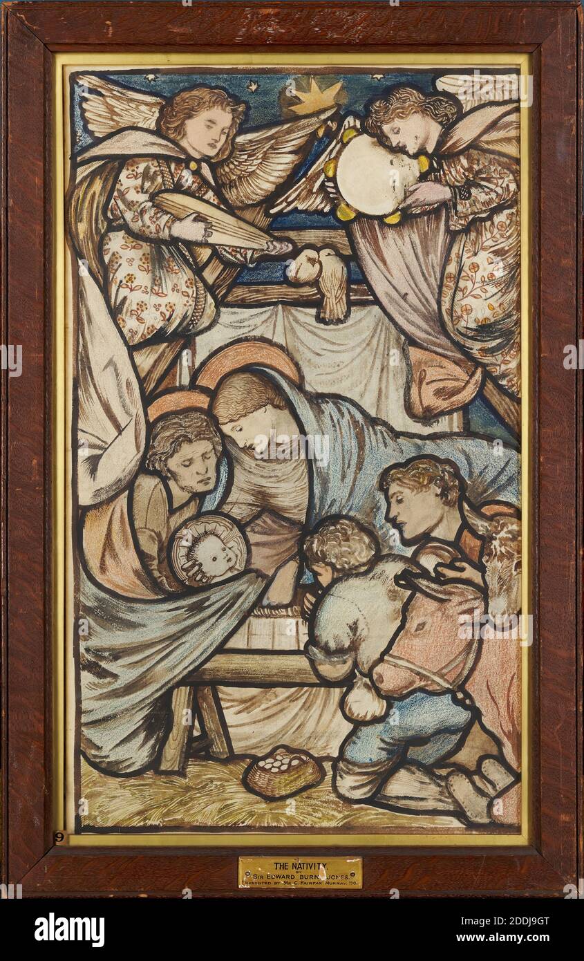 The Nativity,1863 Sir Edward Burne-Jones (d.1898), Art Movement, Pre ...