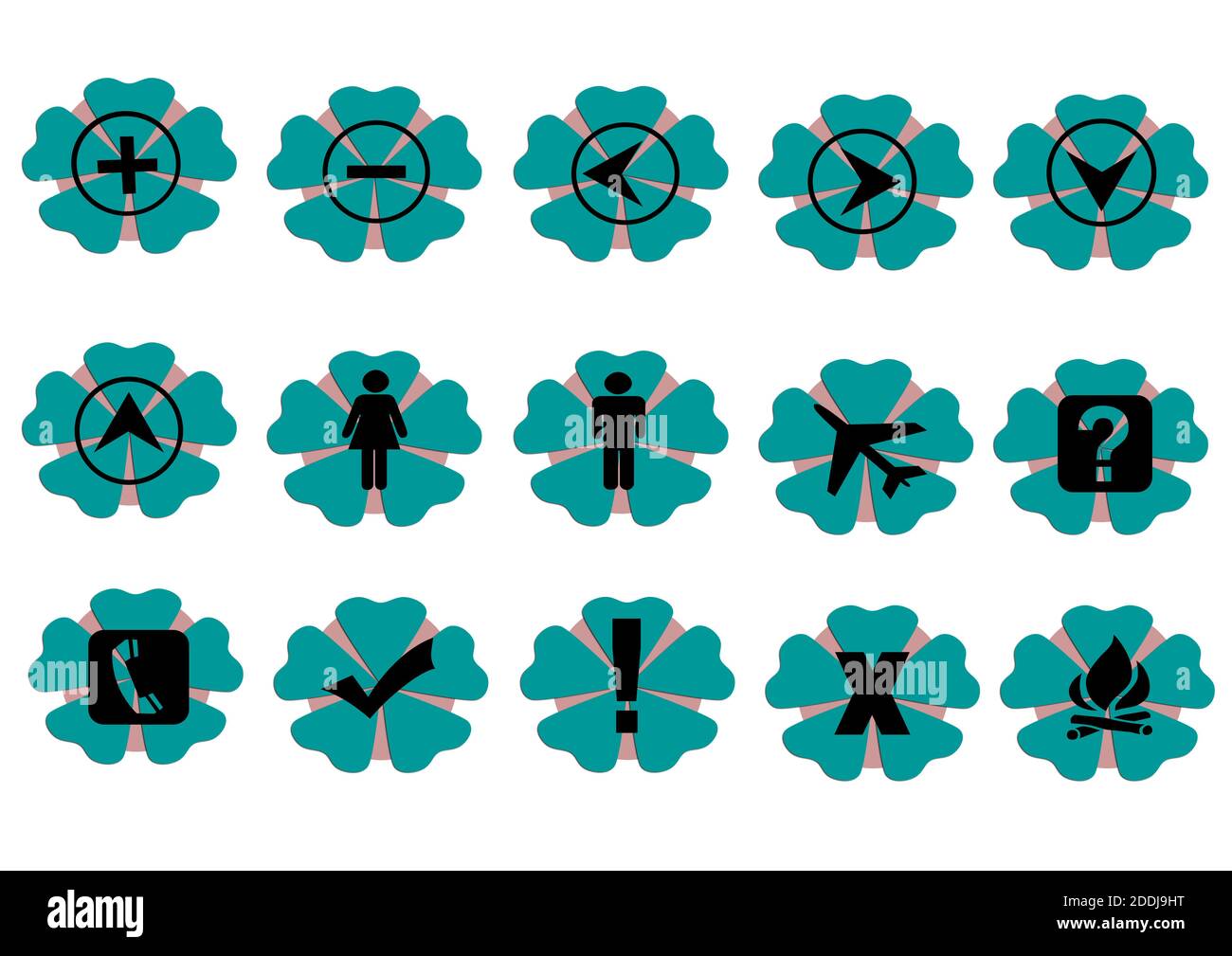 Ribbon set in various Cut Out Stock Images & Pictures - Alamy