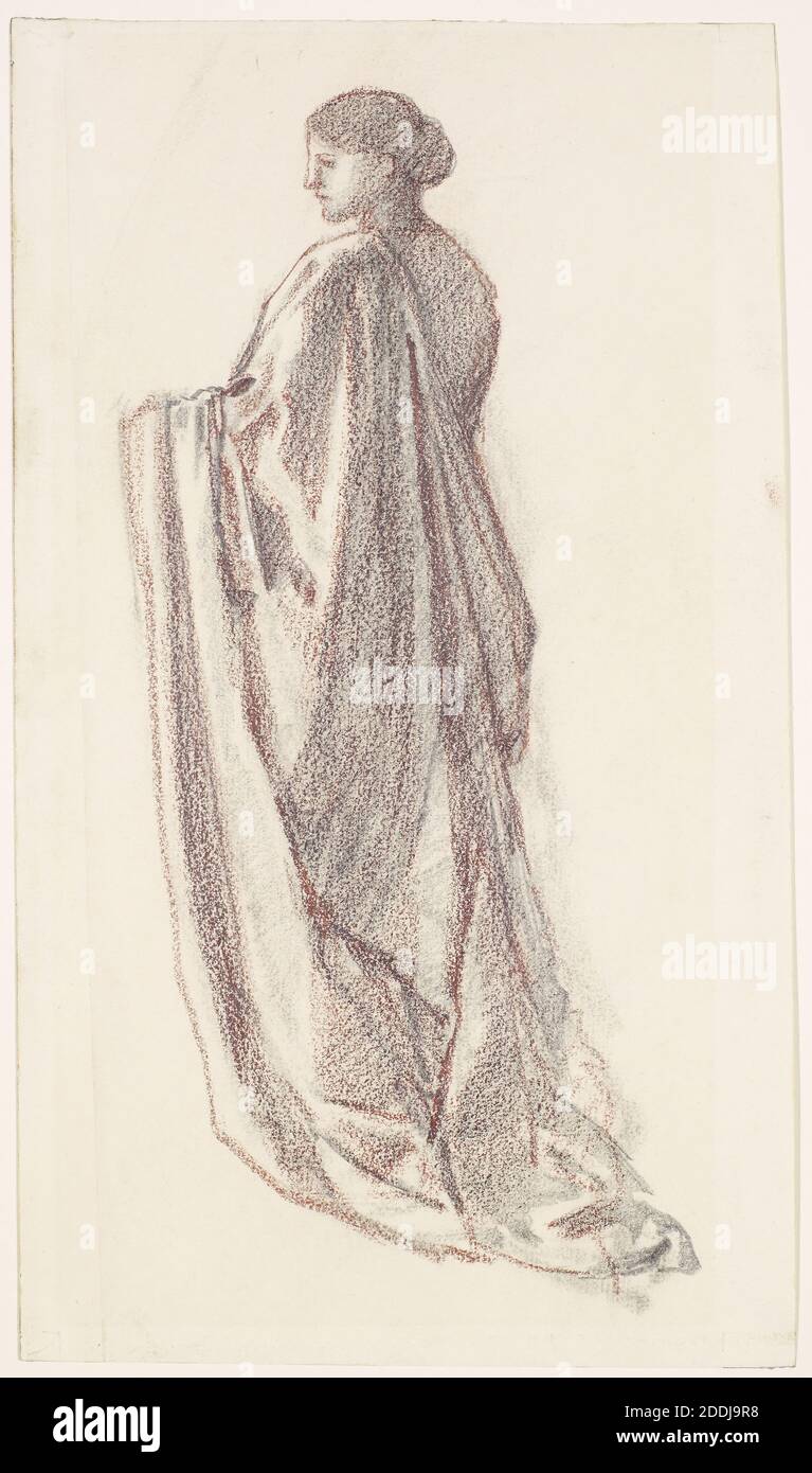 Female, Drapery Study, background figure for St Theophilus and the ...