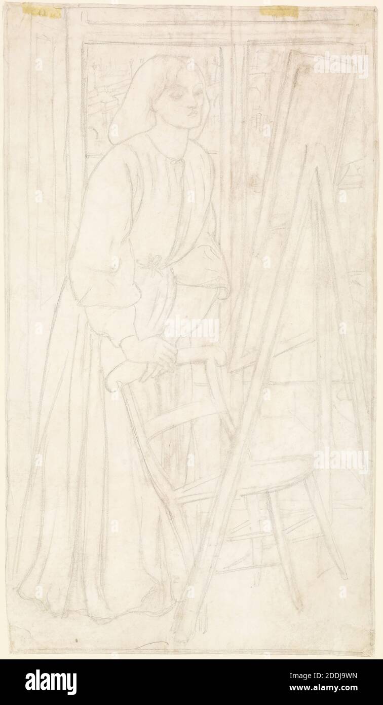 Portrait of Elizabeth Siddal, 1860-61 Dante Gabriel Rossetti, Drawing ...