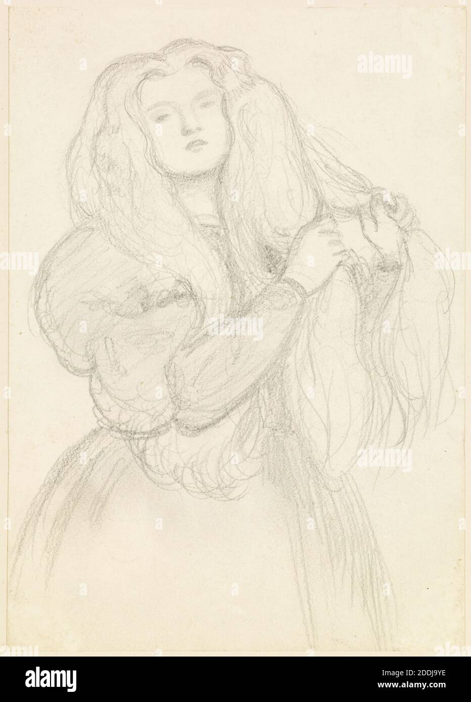 Portrait of Annie Miller, 1860-1863 [On Verso] Dante's Vision of ...