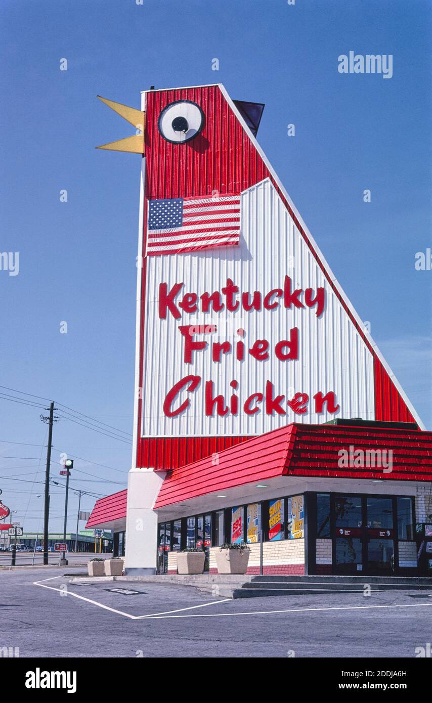 Kentucky Fried Chicken sign, Marietta, Georgia, USA, John Margolies ...