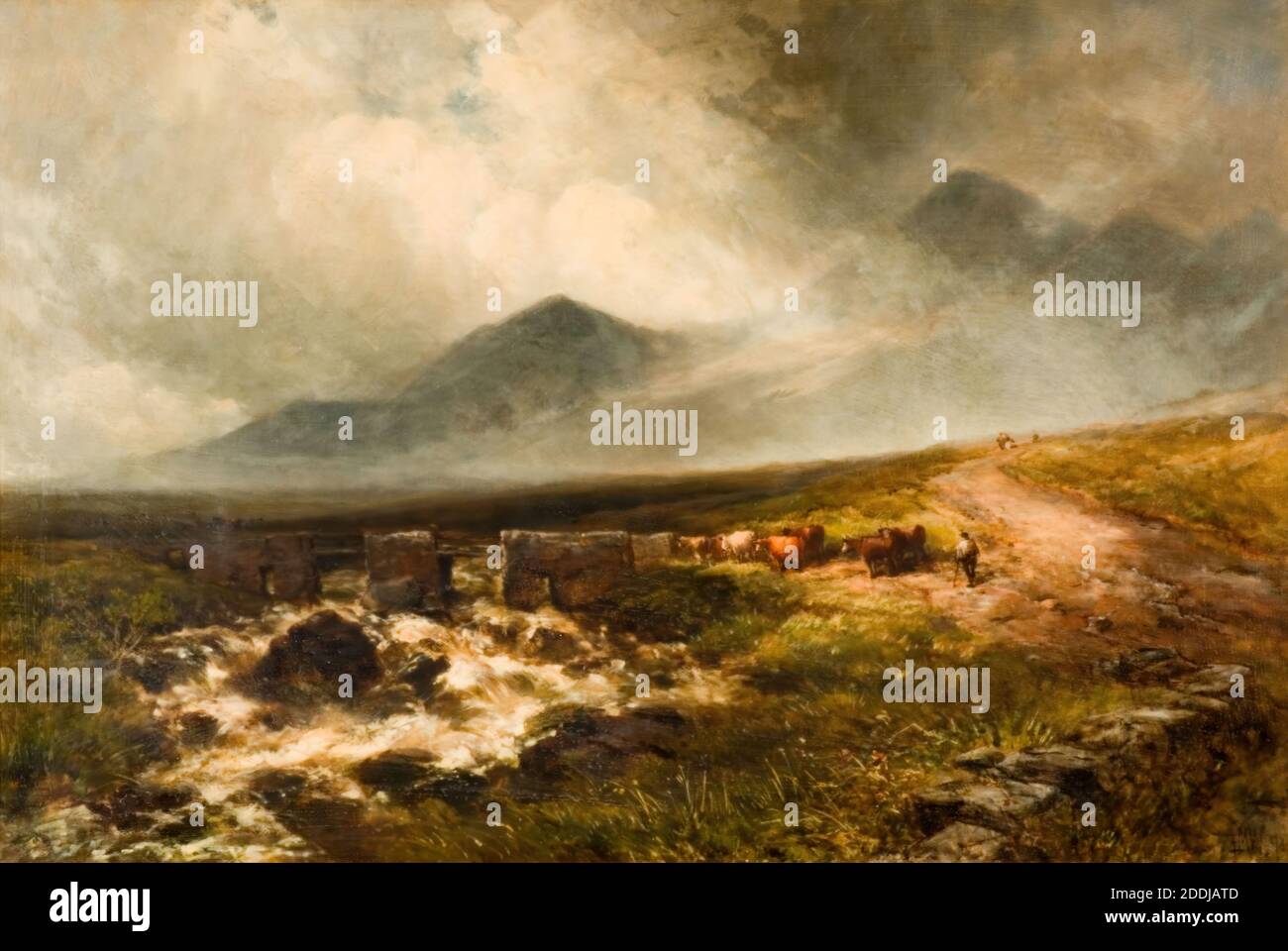 Snowdon, 1894 By Edmund Morison Wimperis, Landscape, Mountain, Oil ...