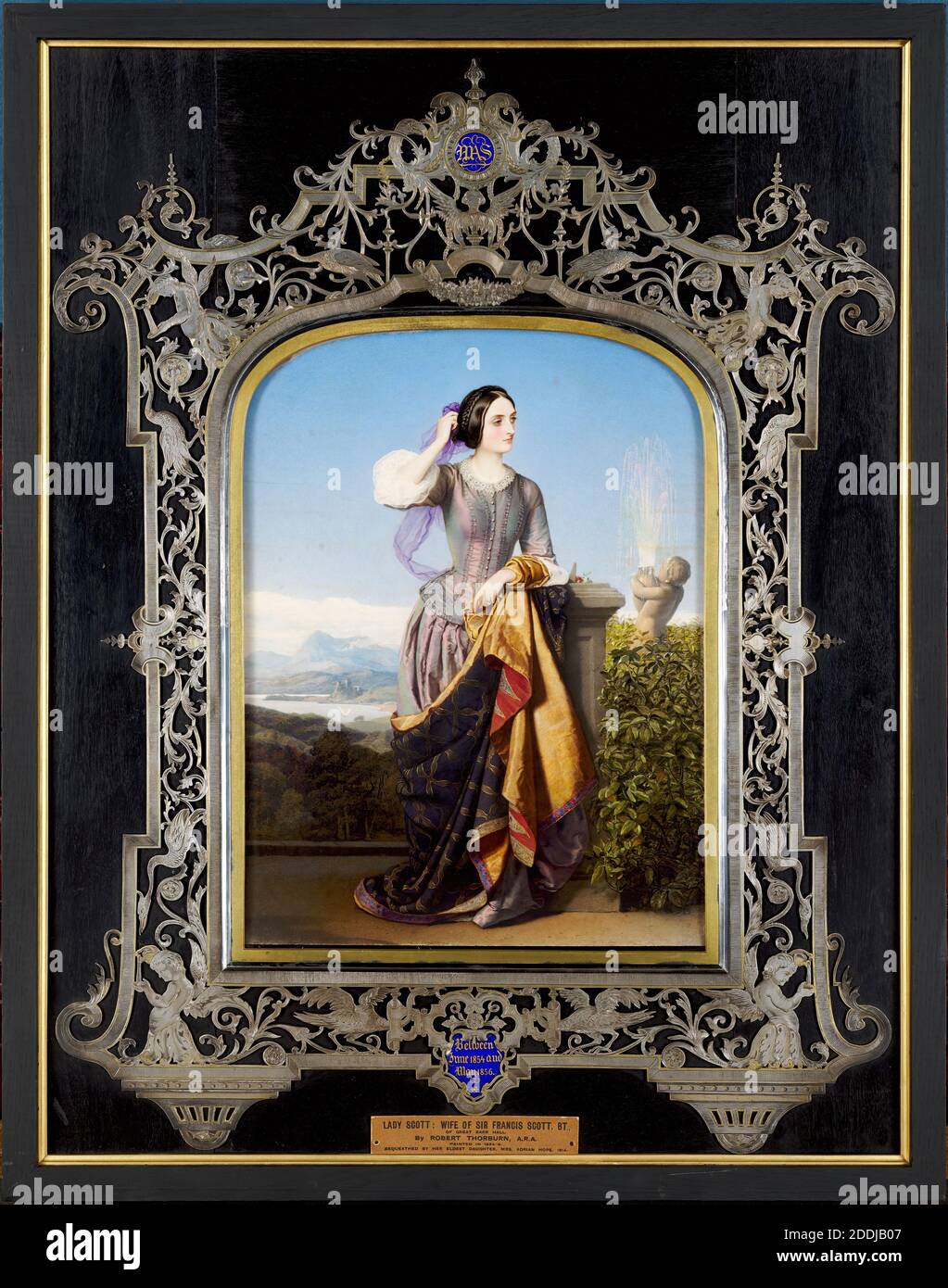 Portrait of Lady Scott (Wife of Sir Francis Scott), 1854-6 Robert ...