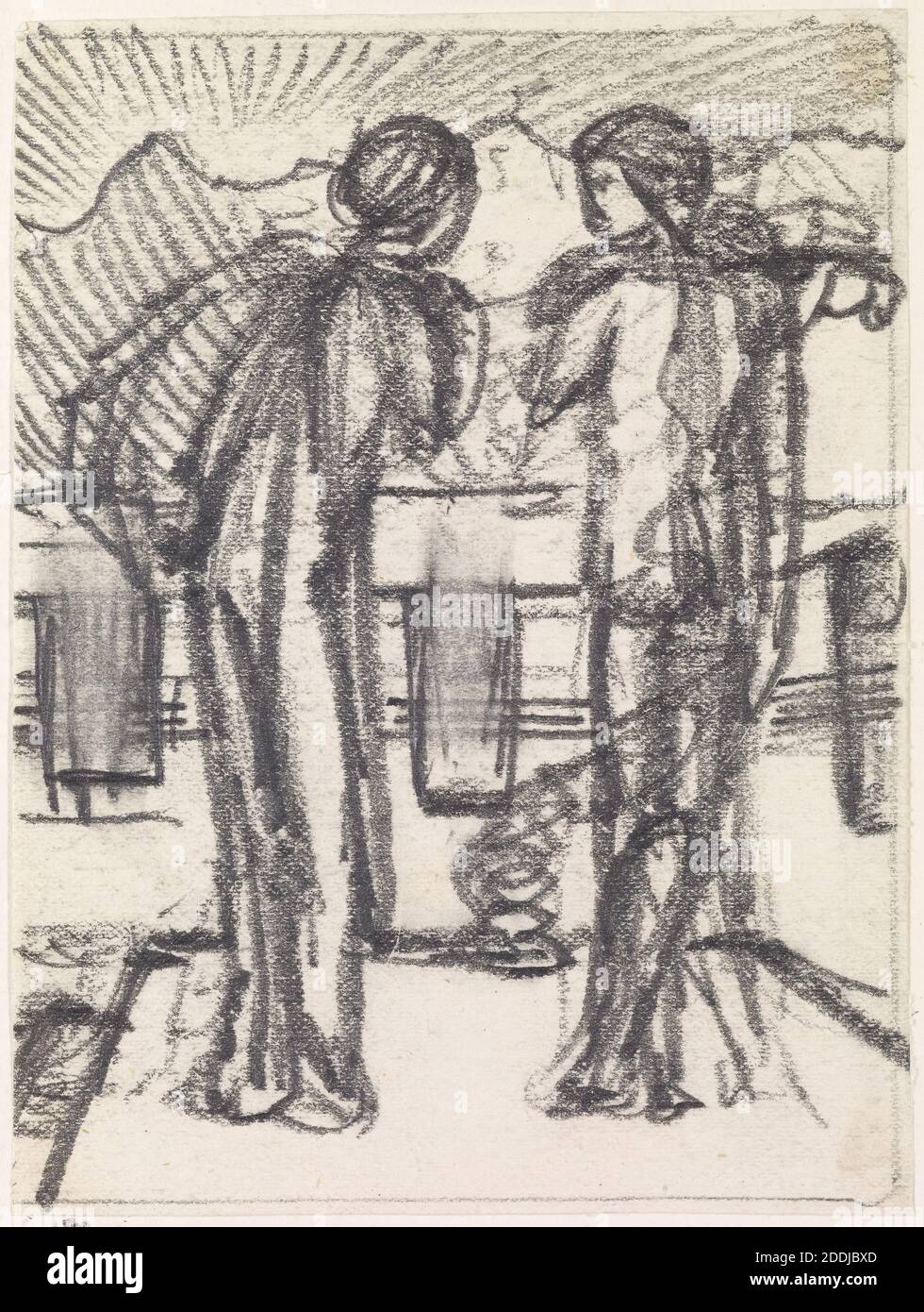 Cupid and Psyche, Sketch for Venus making Psyche go to the Black ...